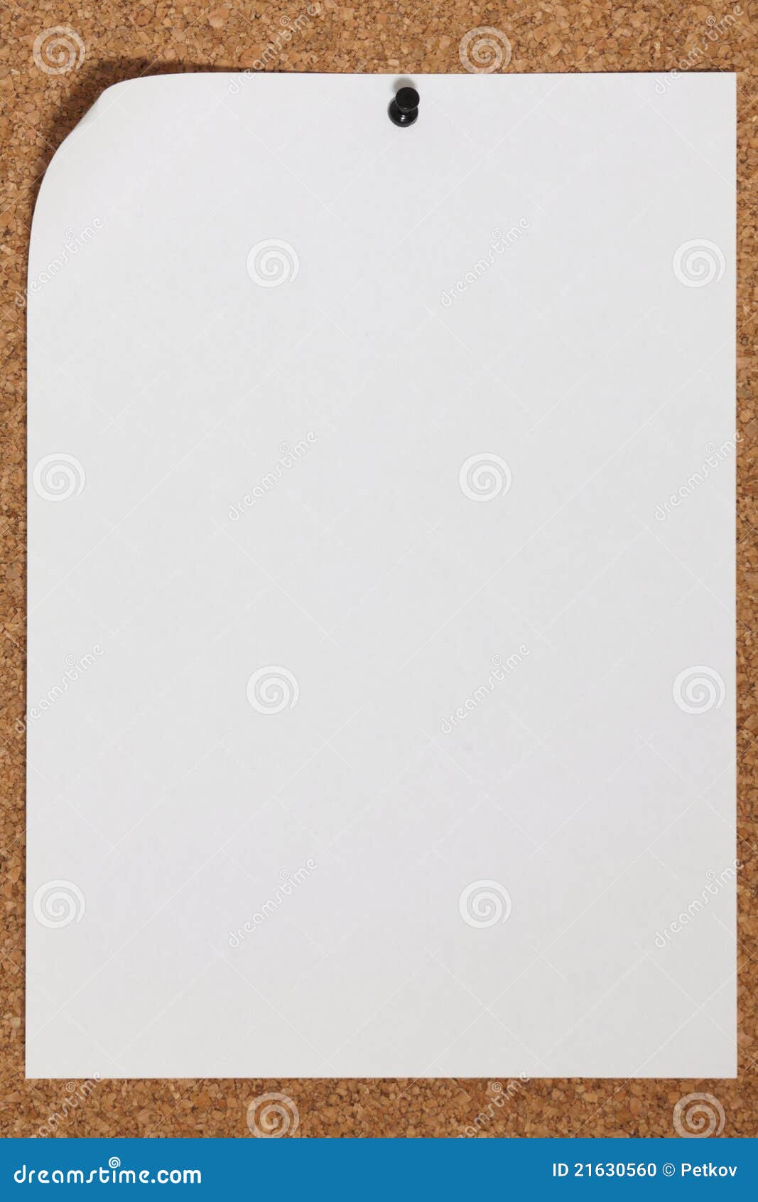 Ark för blankt papper arkivfoto. Bild av tydlig, anmärkning - 21630560