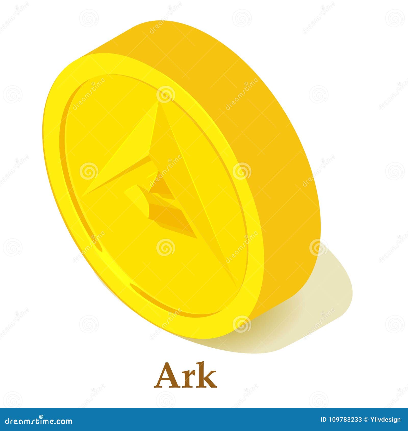 Ark icon, isometric style stock vector. Illustration of color - 109783233