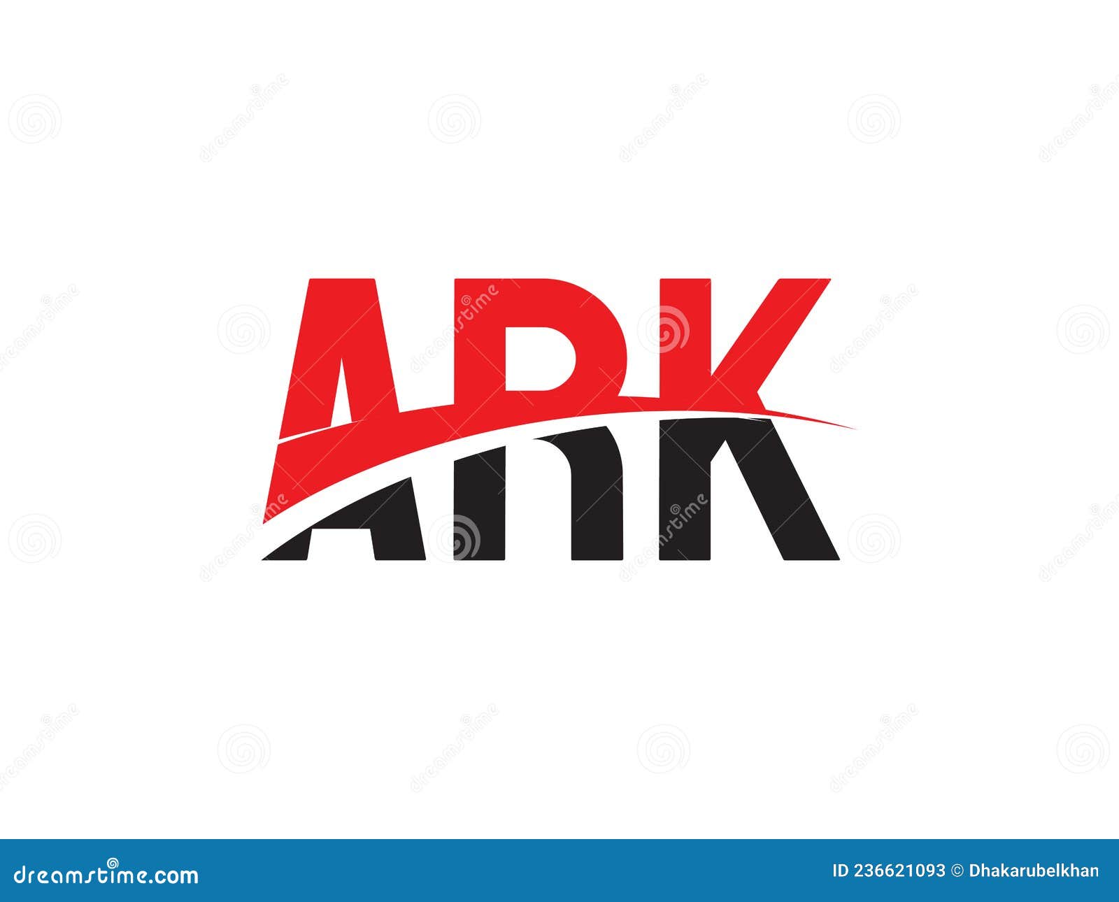 ARK Letter Initial Logo Design Vector Illustration Stock Vector ...