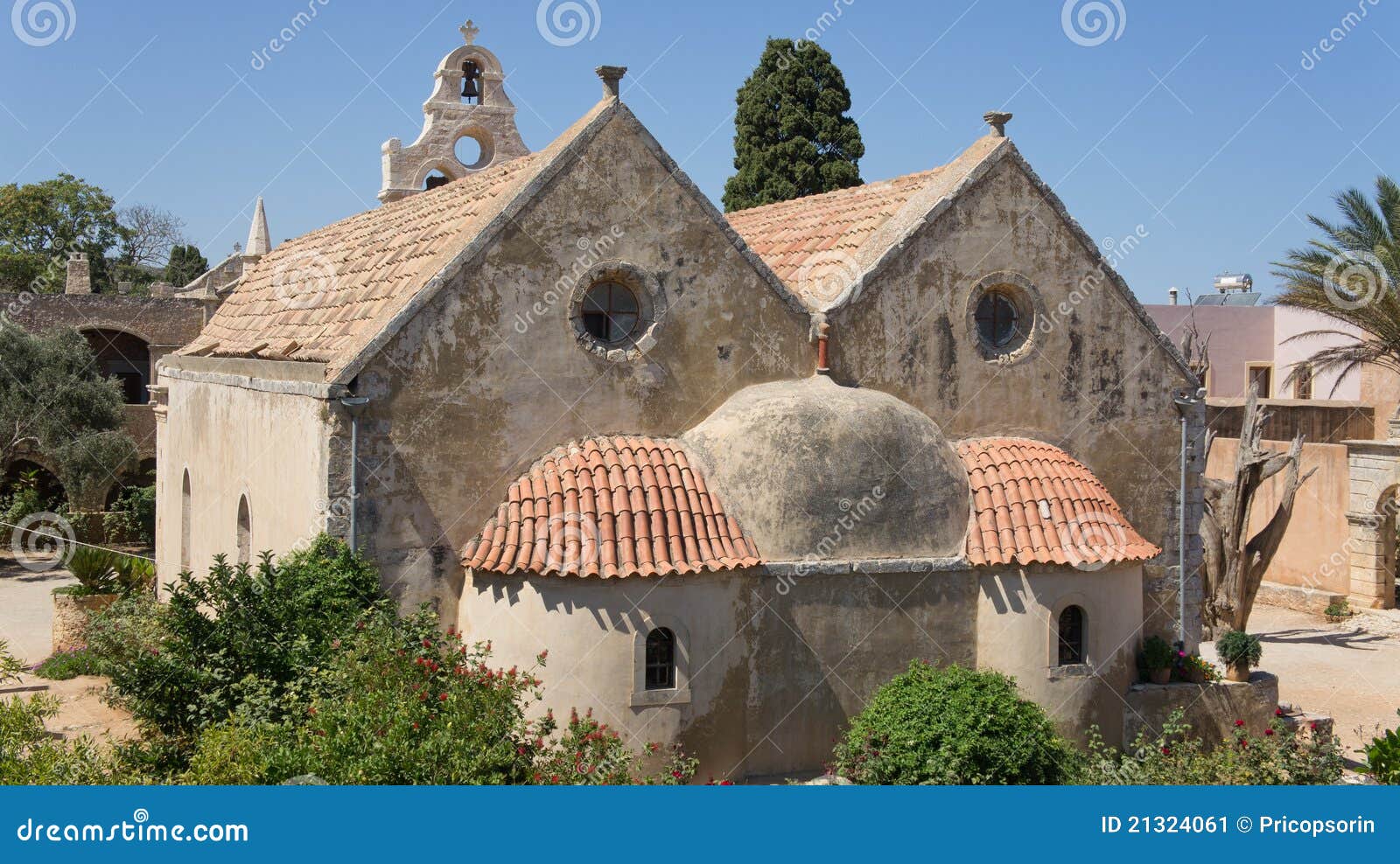 Arkadi monastery stock image. Image of crete, pope, travel - 21324061