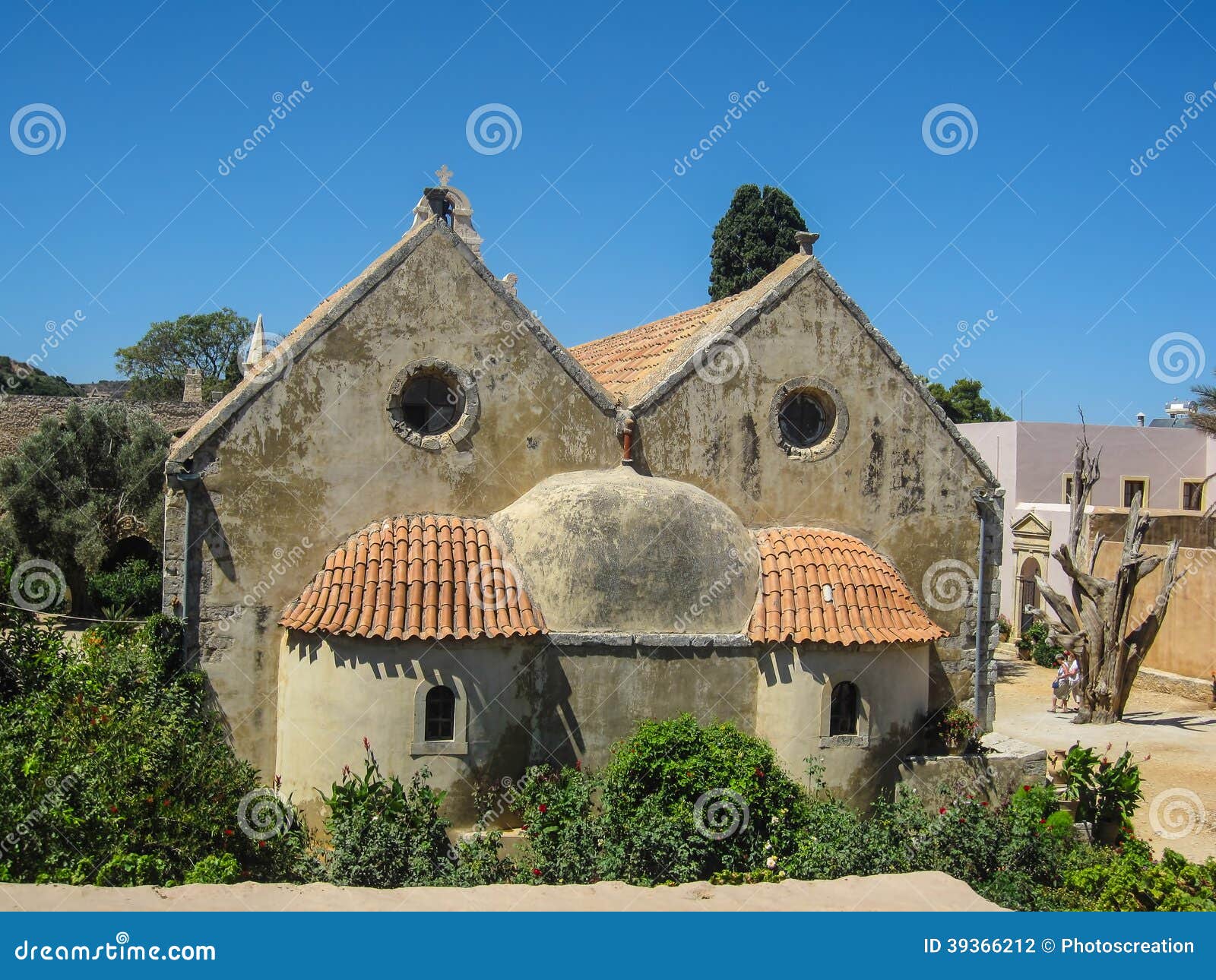 Arkadi Monastery stock photo. Image of architecture, crete - 39366212