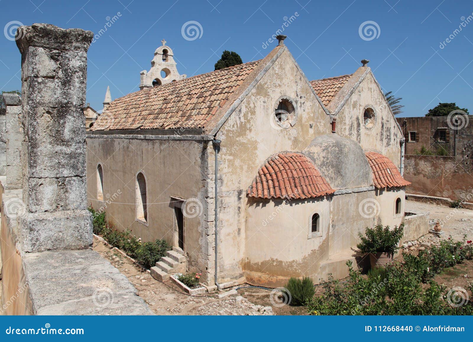 Arkadi Monastery, Crete stock photo. Image of decorative - 112668440