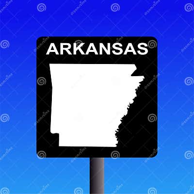 Arkansas highway sign stock vector. Illustration of indication - 3326304