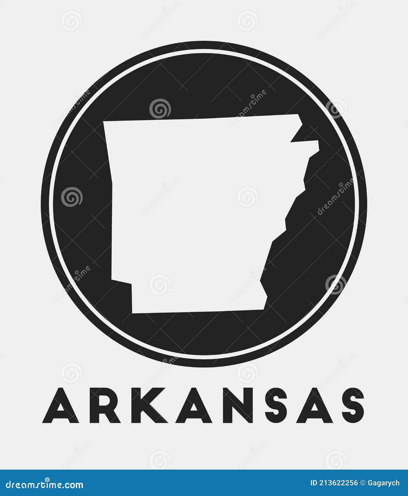 Arkansas icon. stock vector. Illustration of north, border - 213622256