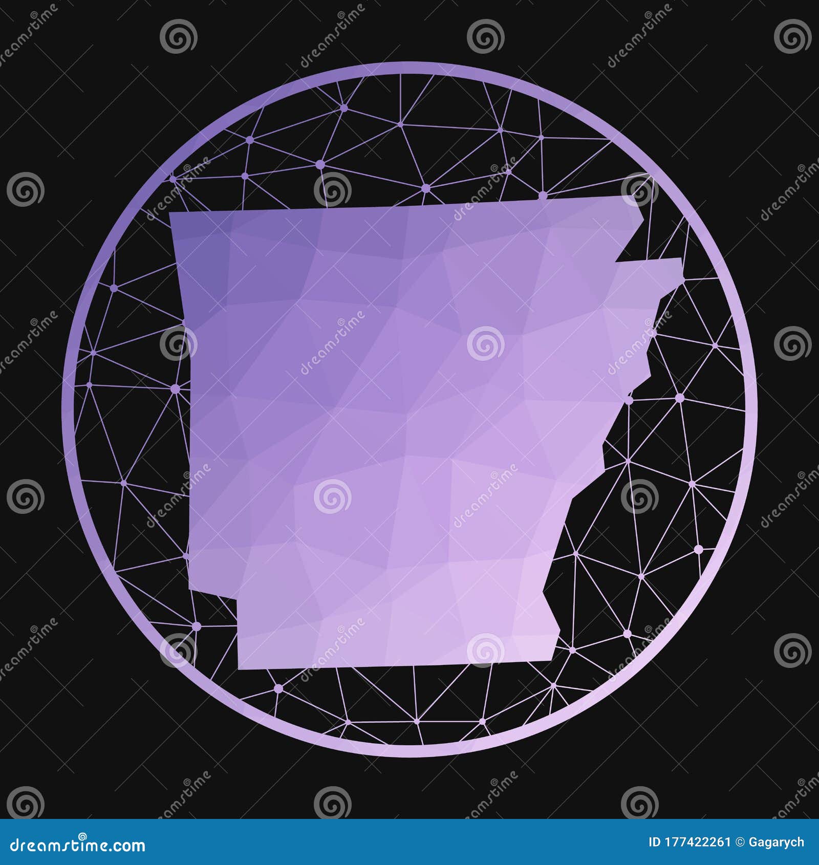 Arkansas icon. stock vector. Illustration of information - 177422261