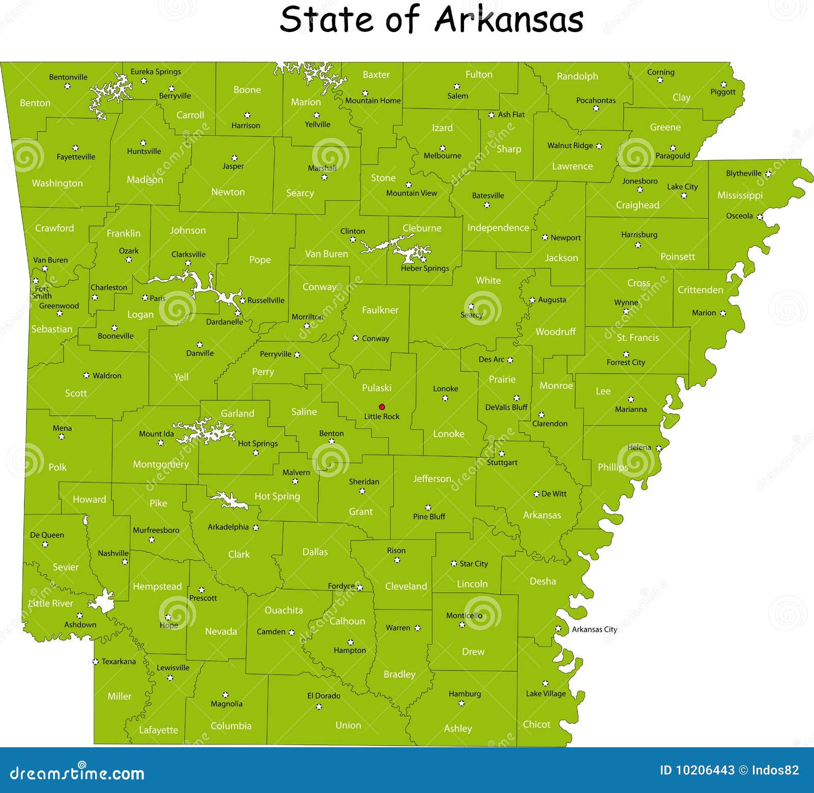 arkansas map