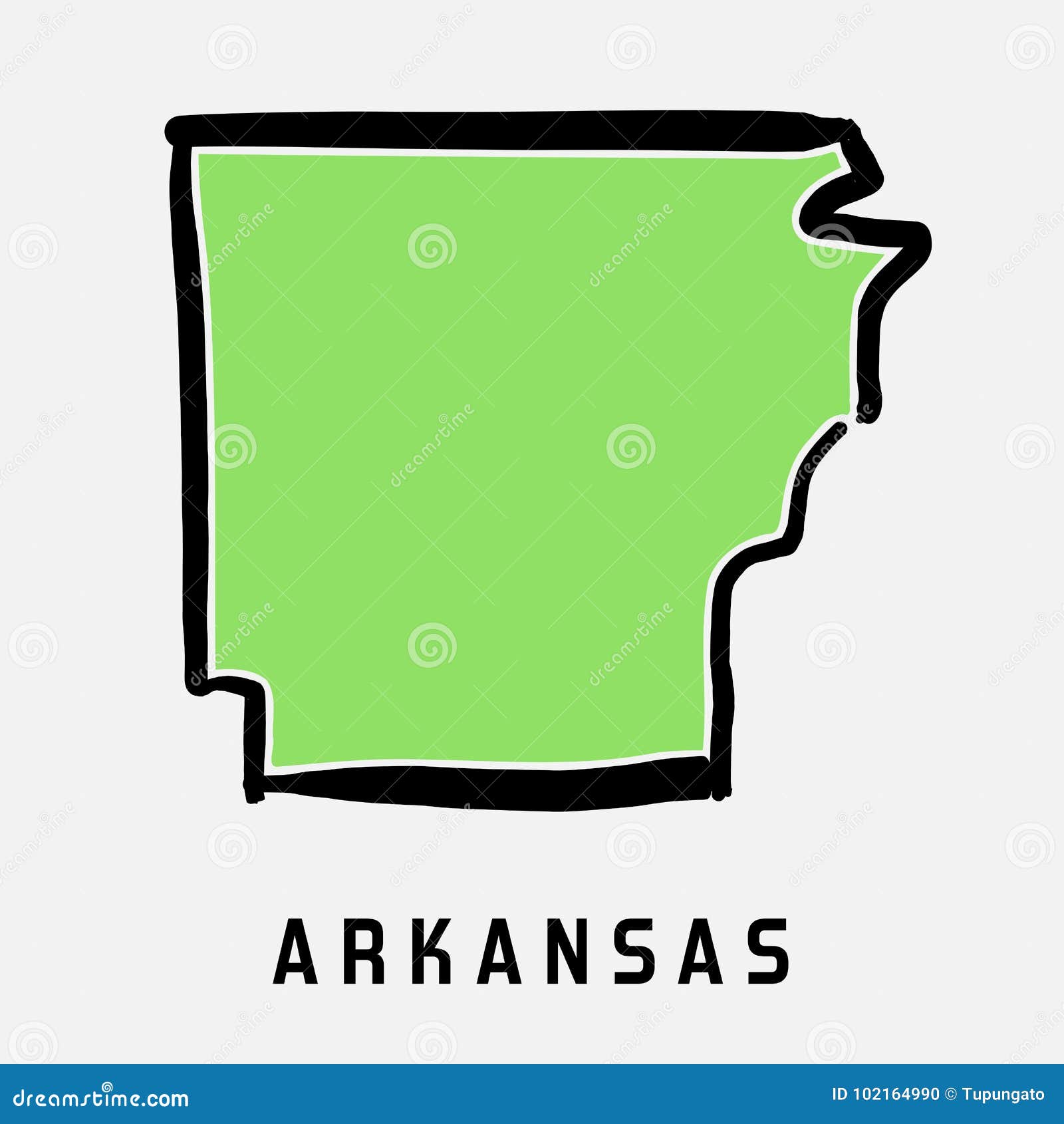 Map Of Lee In Arkansas Cartoon Vector | CartoonDealer.com #190639541