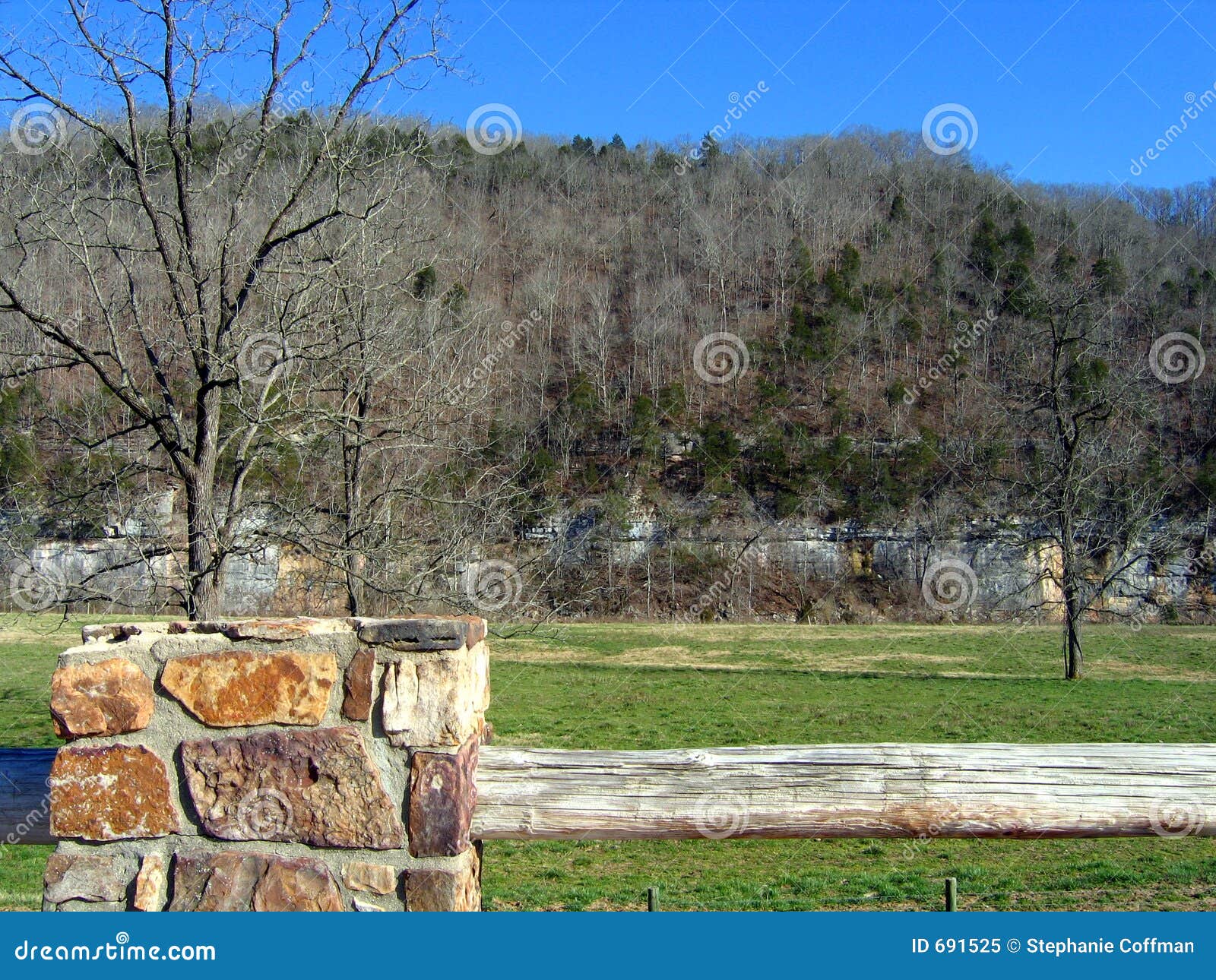 Arkansas overlook stock image. Image of nature, hill, trees - 691525