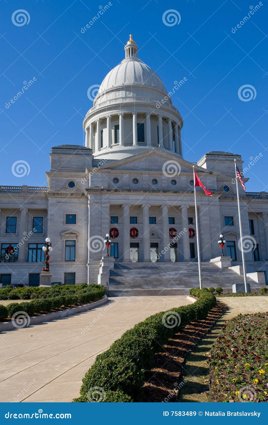 Arkansas State Capitol stock image. Image of state, parliament - 7583489