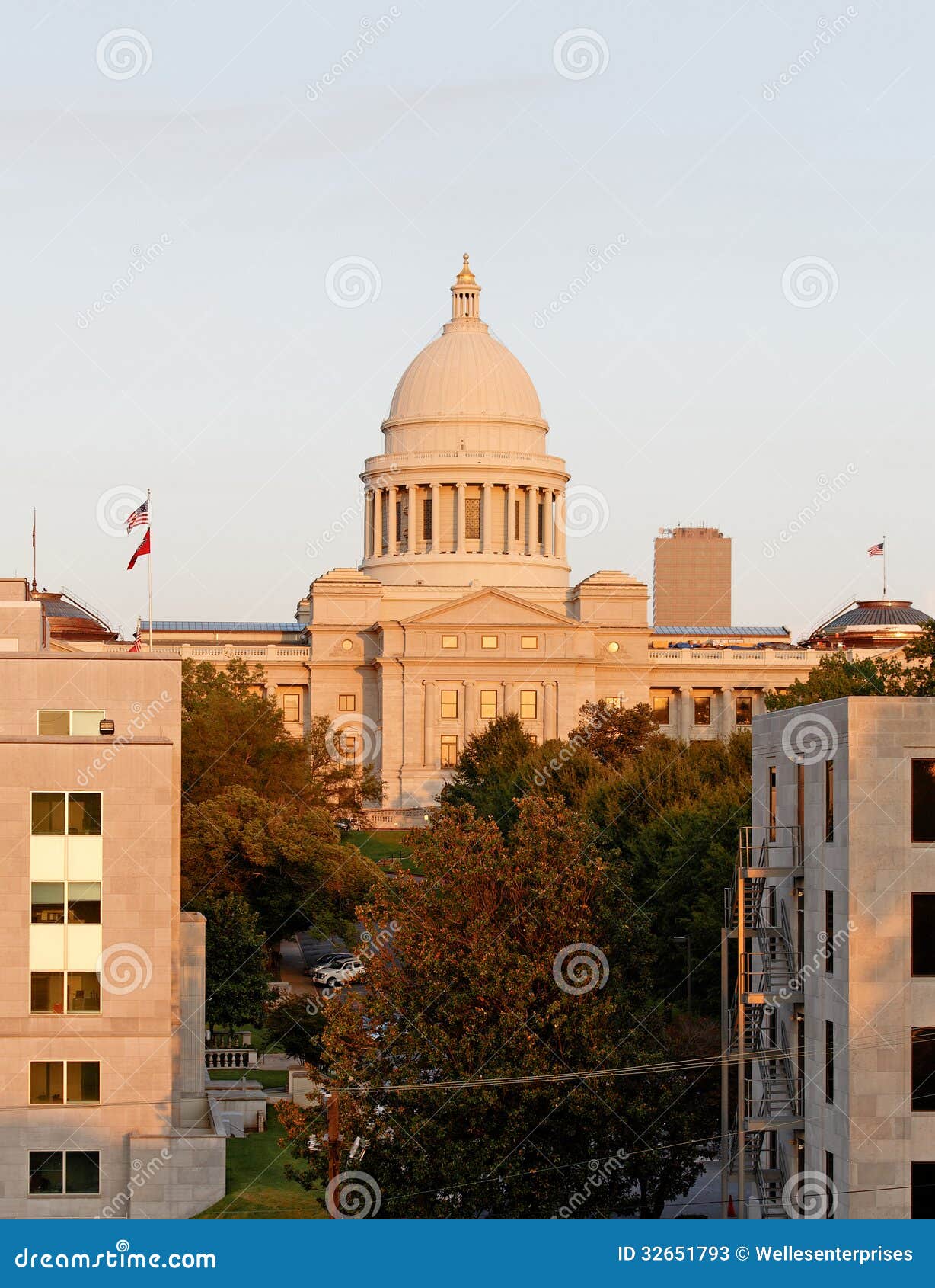 Arkansas State Capitol Building Stock Image - Image of arkansas, dome ...