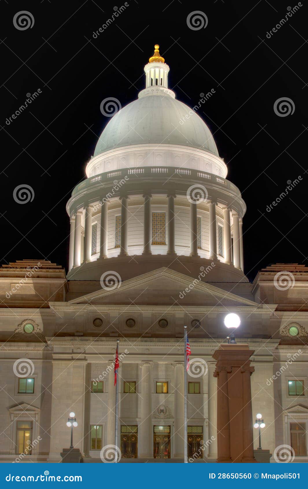 Arkansas State Capitol Dome Stock Photo - Image of democracy, capitol ...