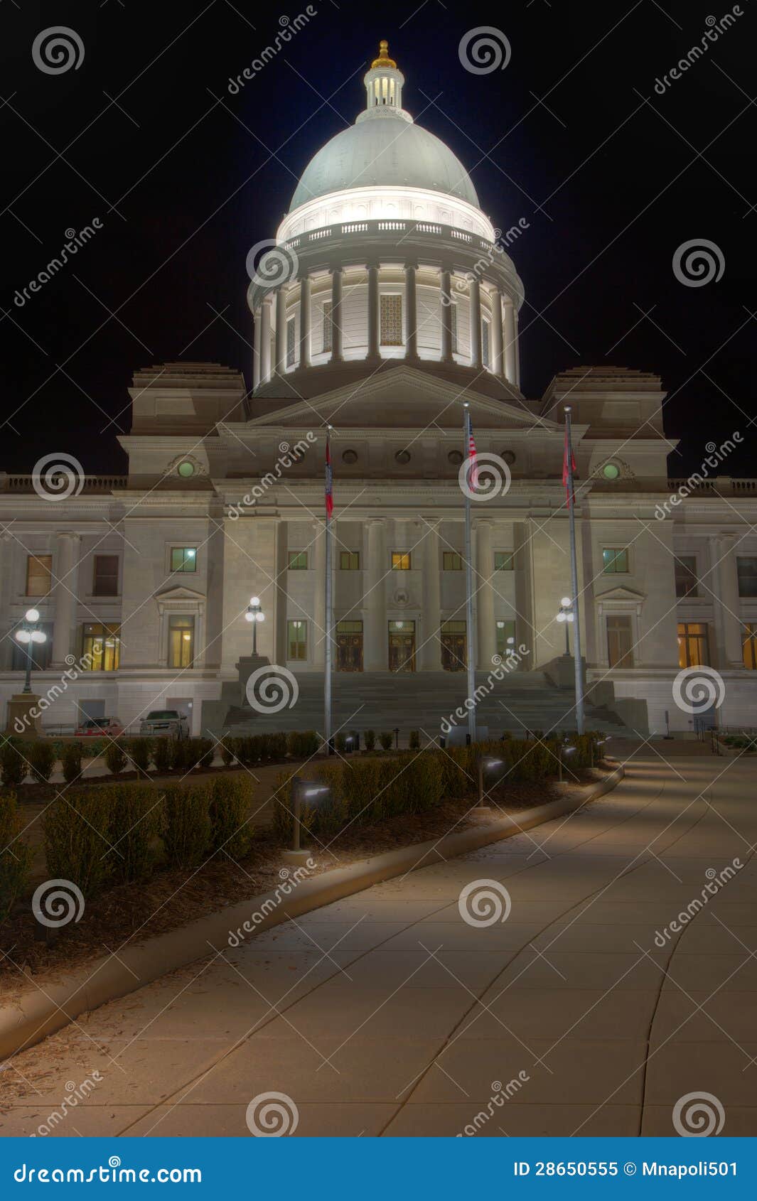 Arkansas State Capitol Dome Exterior Stock Image - Image of legislative ...