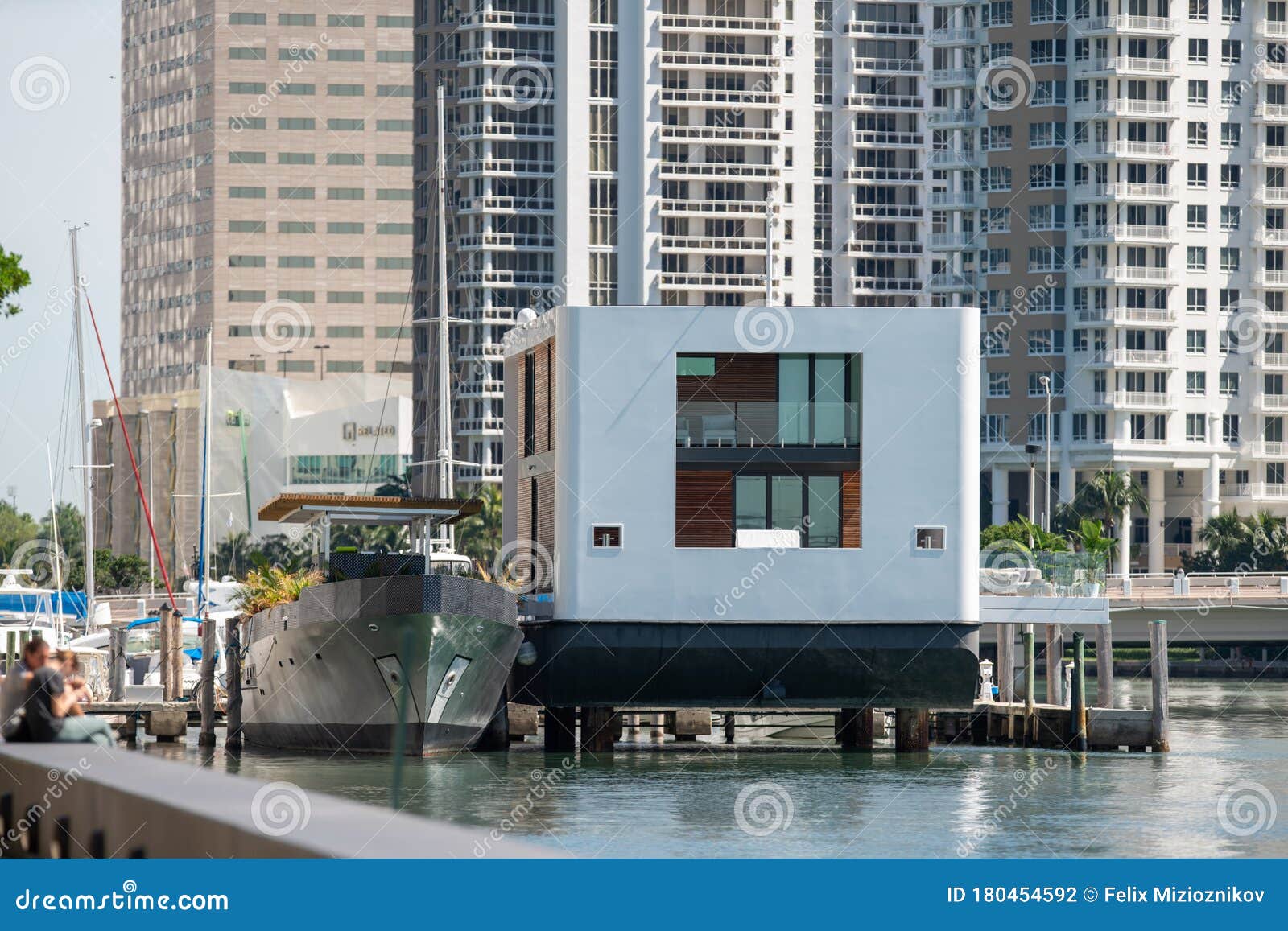 Arkup Floating House Brickell Miami Editorial Photography - Image of ...