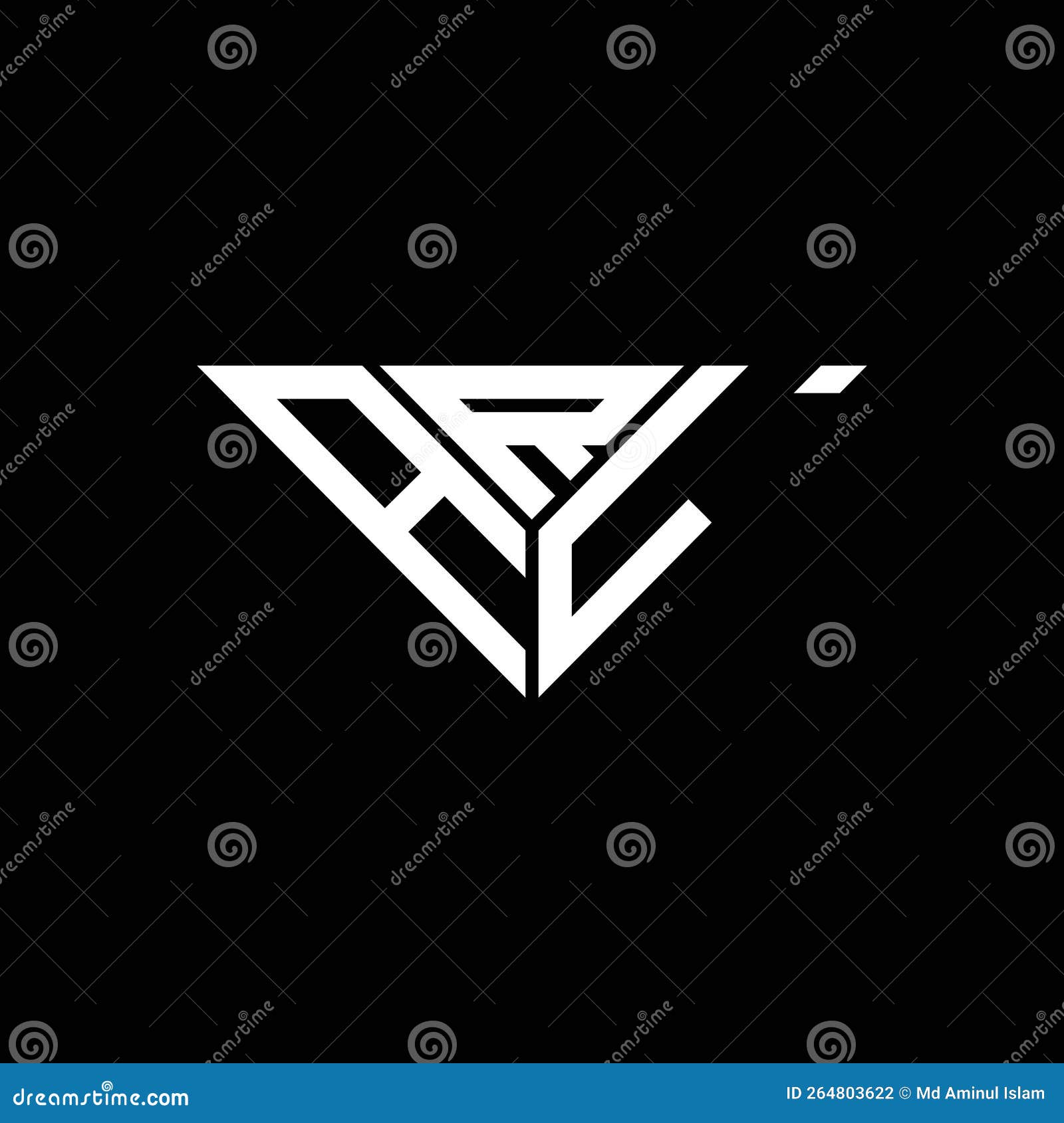 ARL Letter Logo Creative Design with Vector Graphic, Stock Vector ...