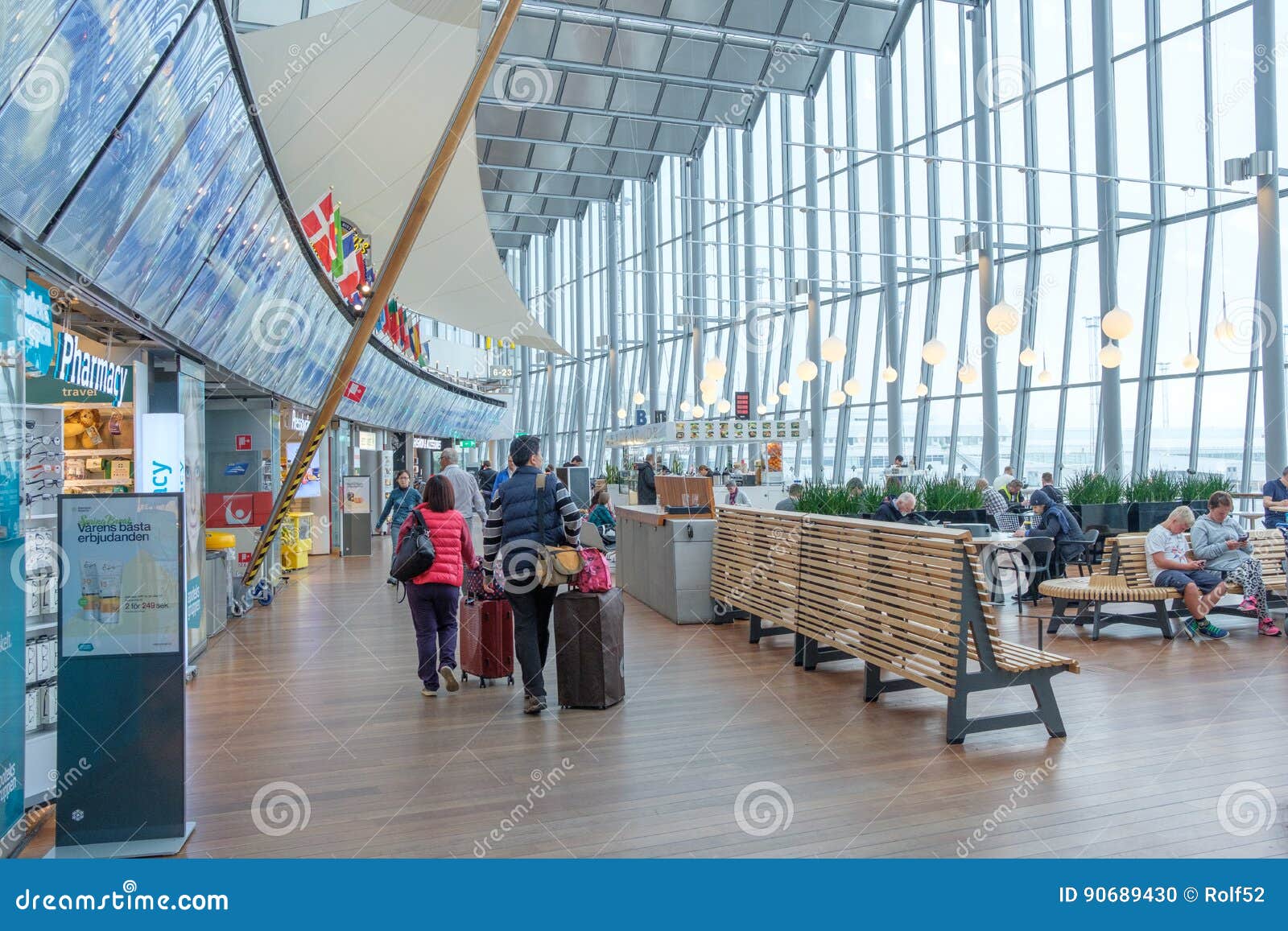 Arlanda Internationell Flygplats, Stockholm Redaktionell Foto - Bild av ...