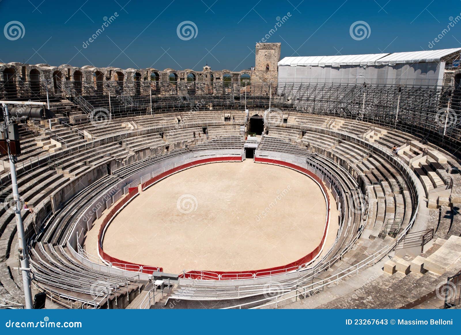 Arles Roman Amphitheate stock image. Image of municipal - 23267643