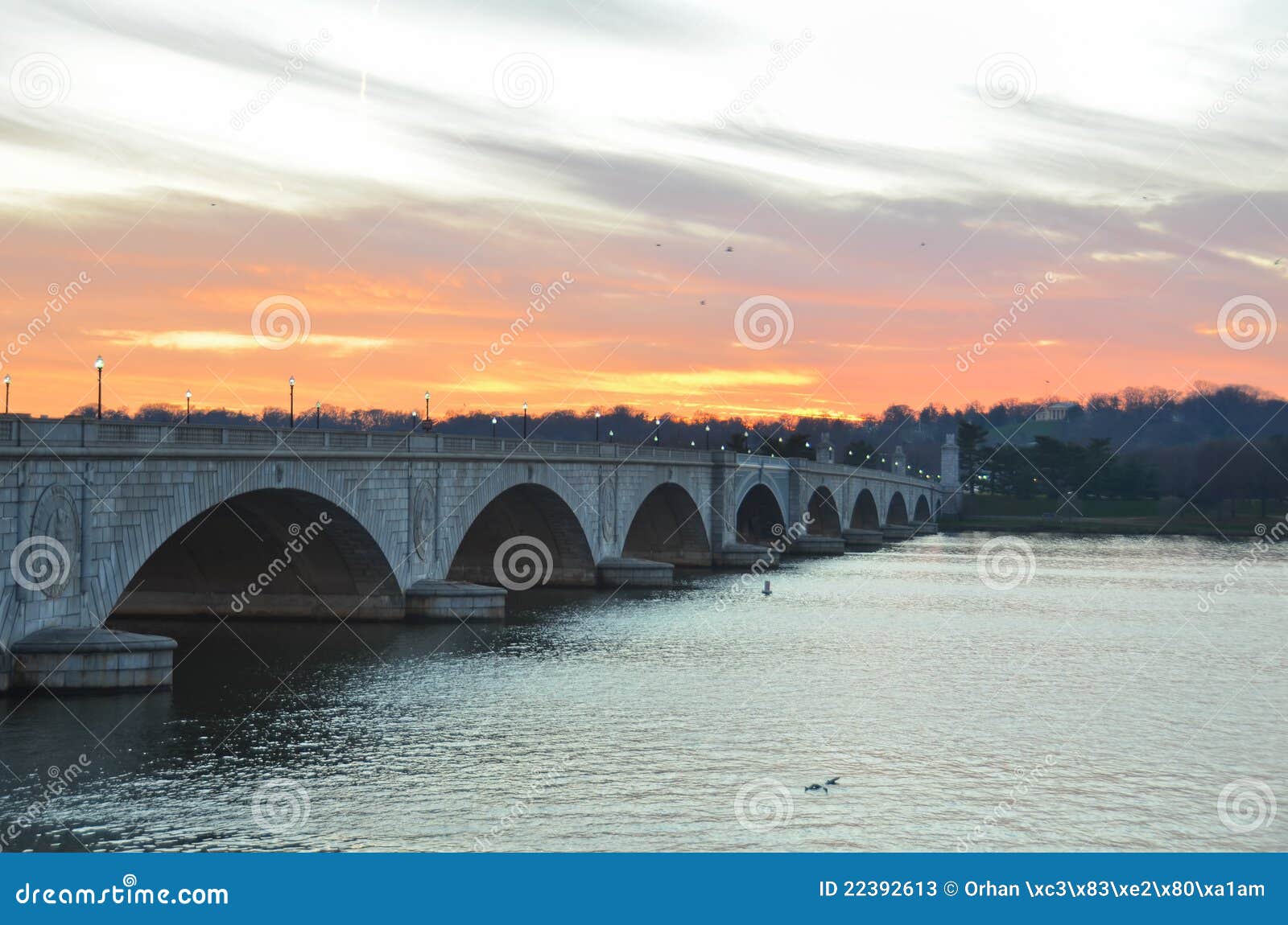 Arlington Memorial Bridge, Washington DC USA Stock Image - Image of ...