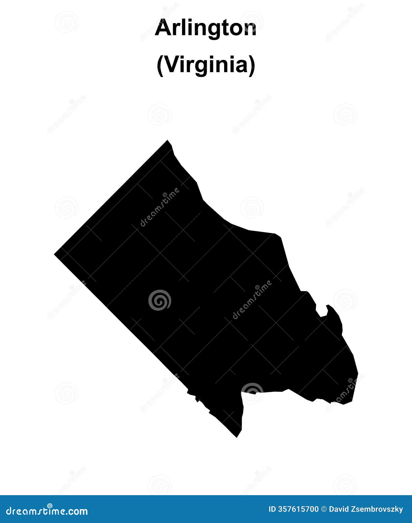 Arlington Outline Map Vector Illustration | CartoonDealer.com #361870536