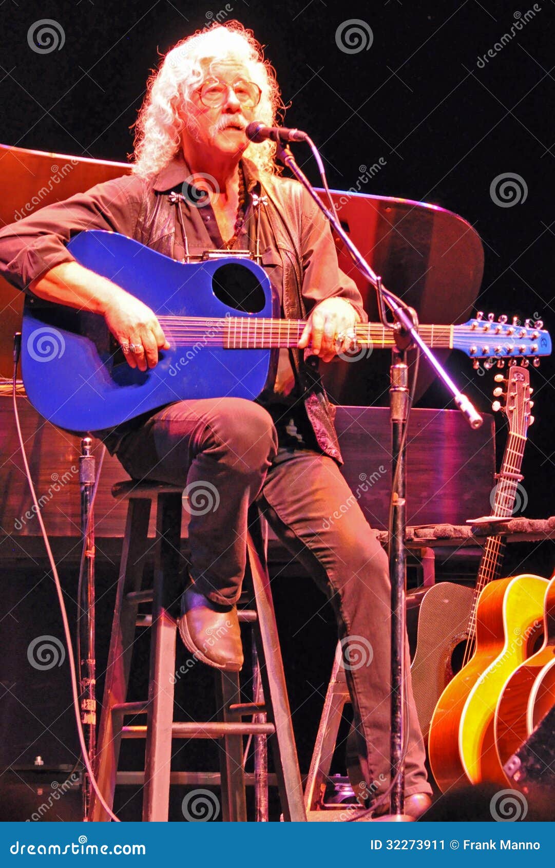 Arlo Guthrie, Leyenda De Woodstock Foto editorial - Imagen de gris ...