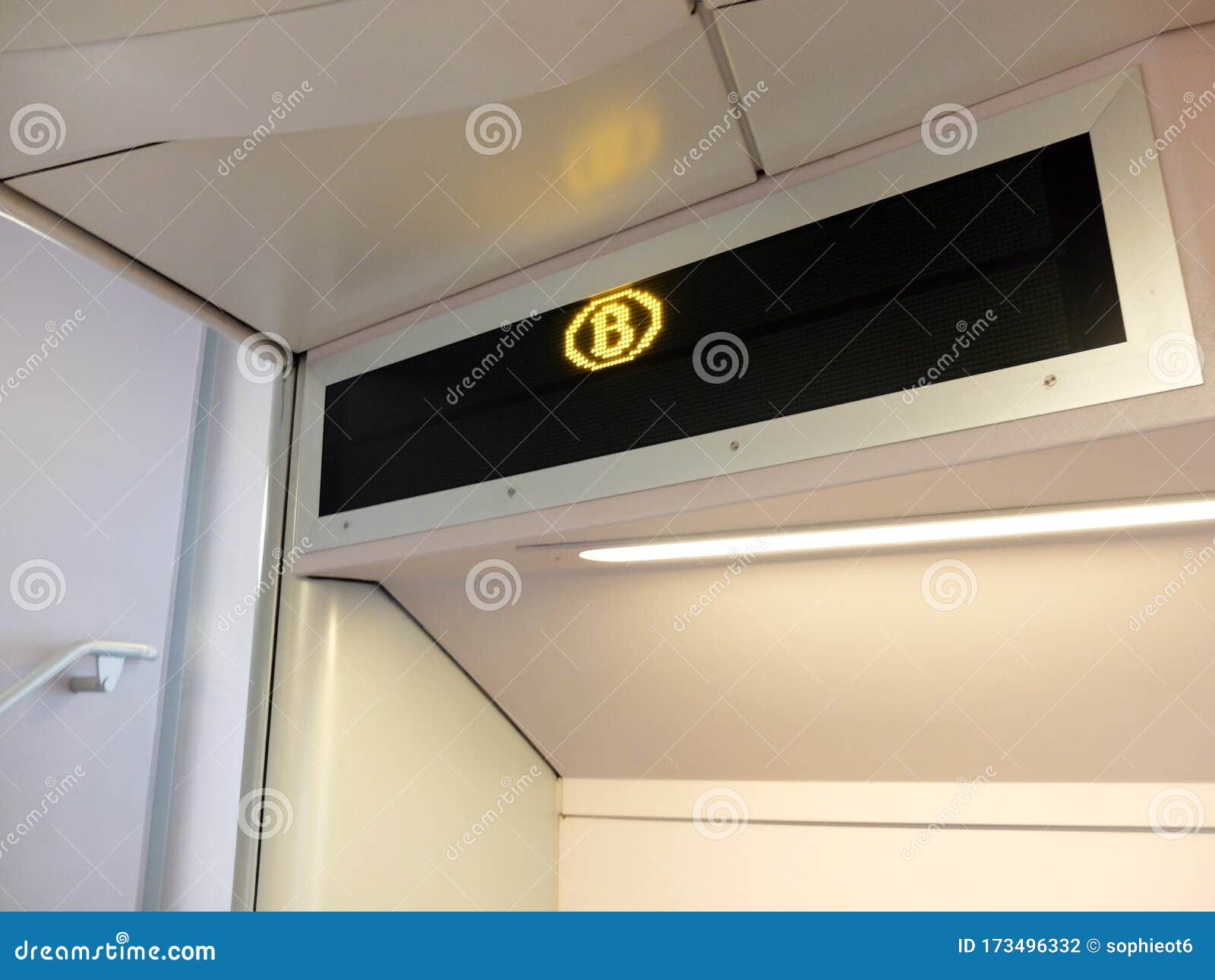 Digital Display Panel of a Belgian Train with the SNCB Logo Editorial ...