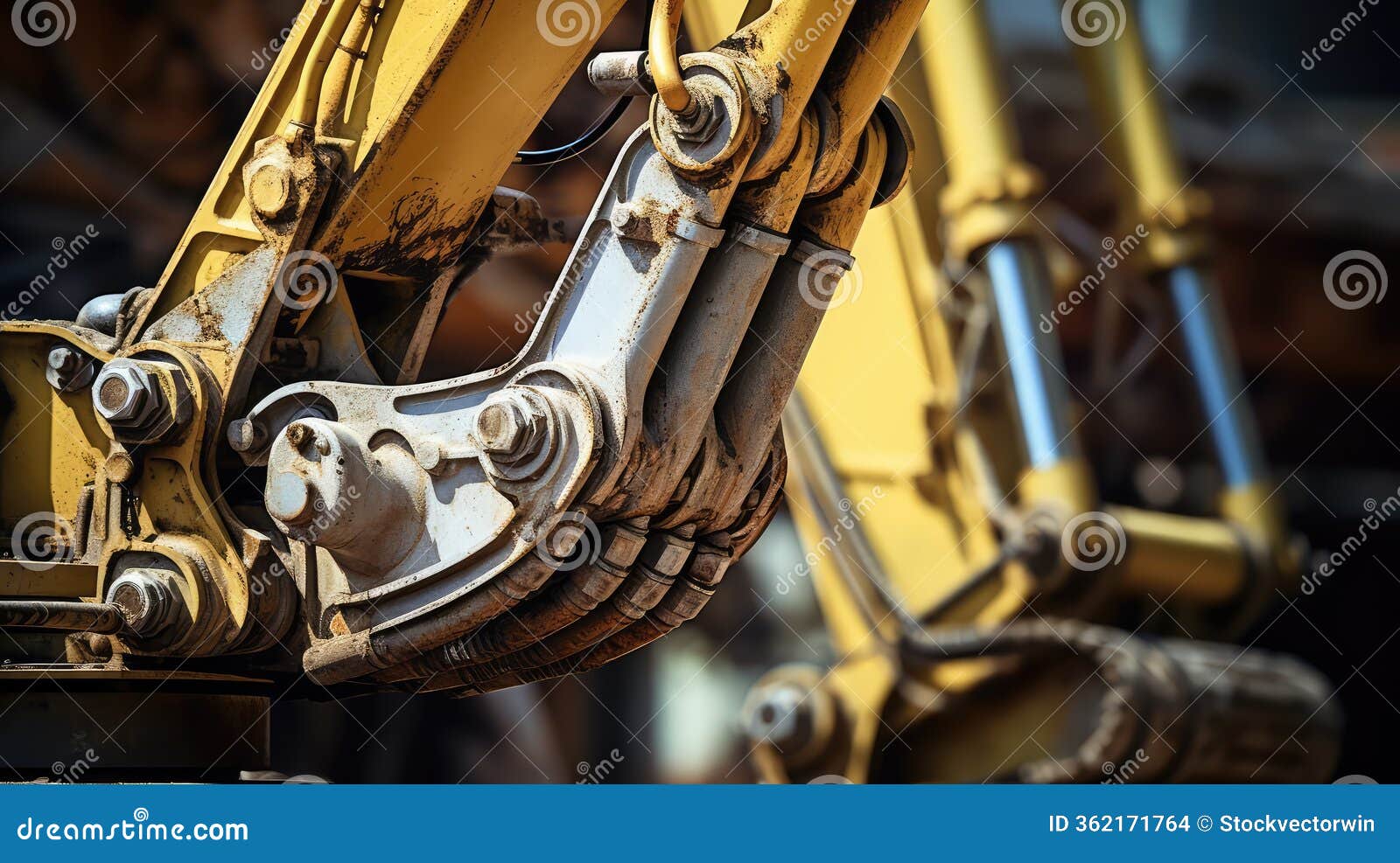 Arm Backhoe Construction Equipment Stock Illustration - Illustration of ...