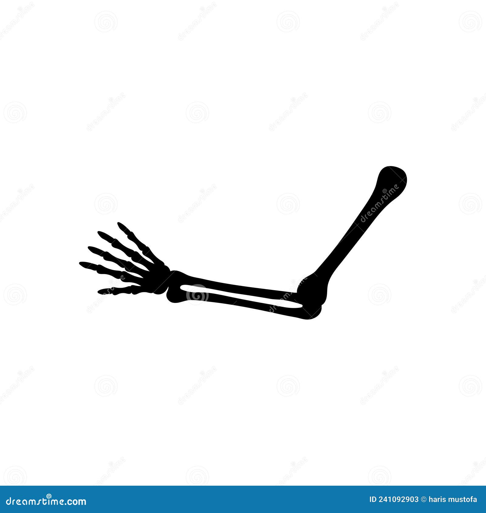 Arm Bone Icon Design Template Vector Isolated Stock Illustration ...