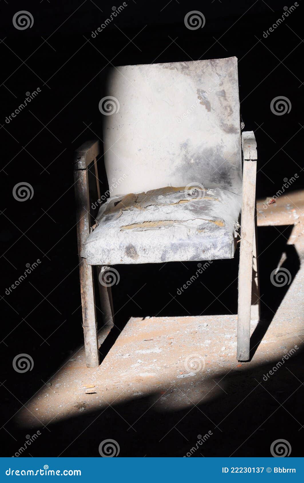 Arm chair stock image. Image of abandoned, damaged, destruction - 22230137