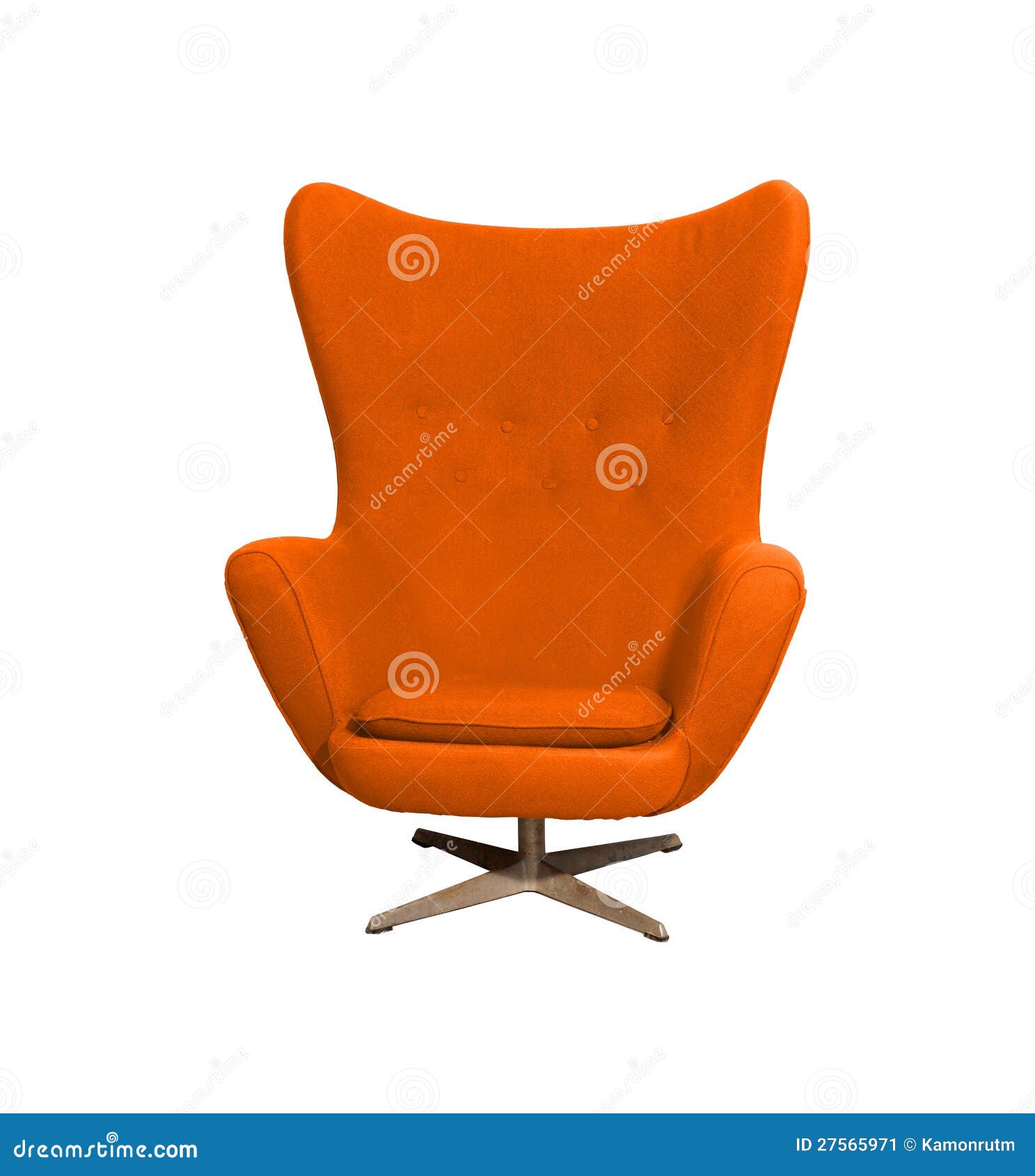 Arm chair color orange stock image. Image of fashion - 27565971