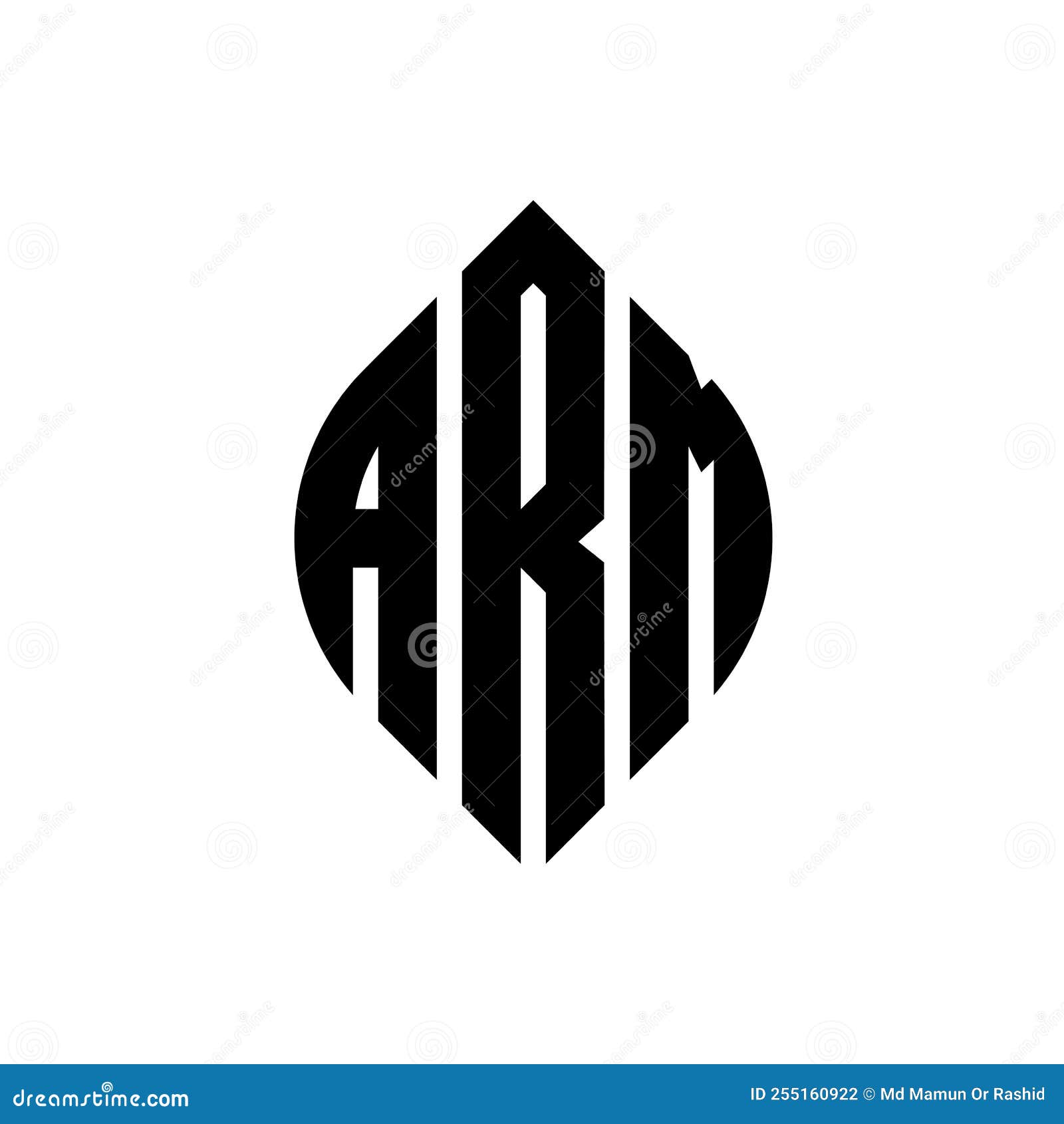ARM Circle Letter Logo Design with Circle and Ellipse Shape. ARM ...