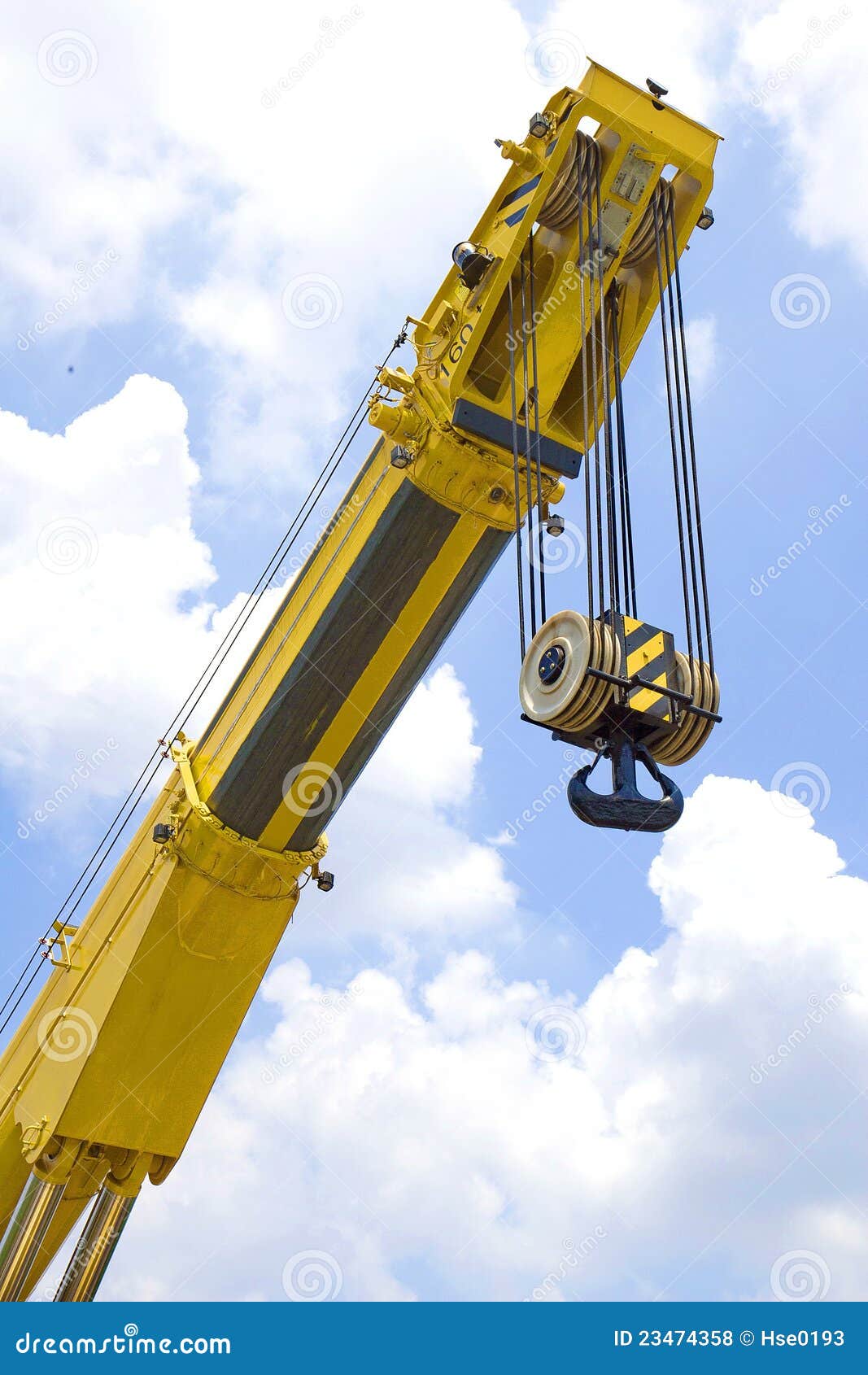 The arm of the crane stock photo. Image of steel, metal - 23474358