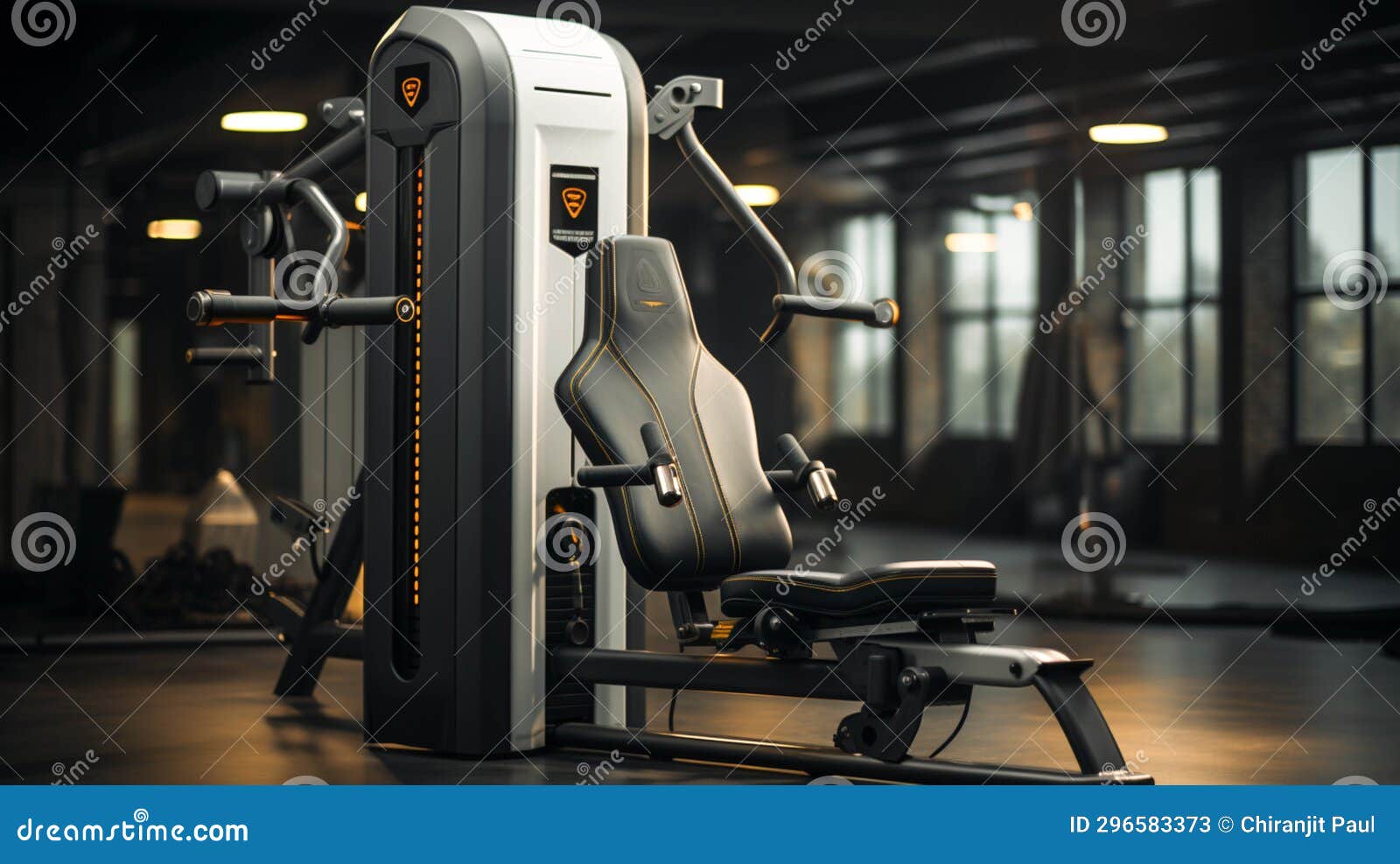 ARM EXTENSION MACHINE for Gym Stock Image - Image of dumbbell, exercise ...