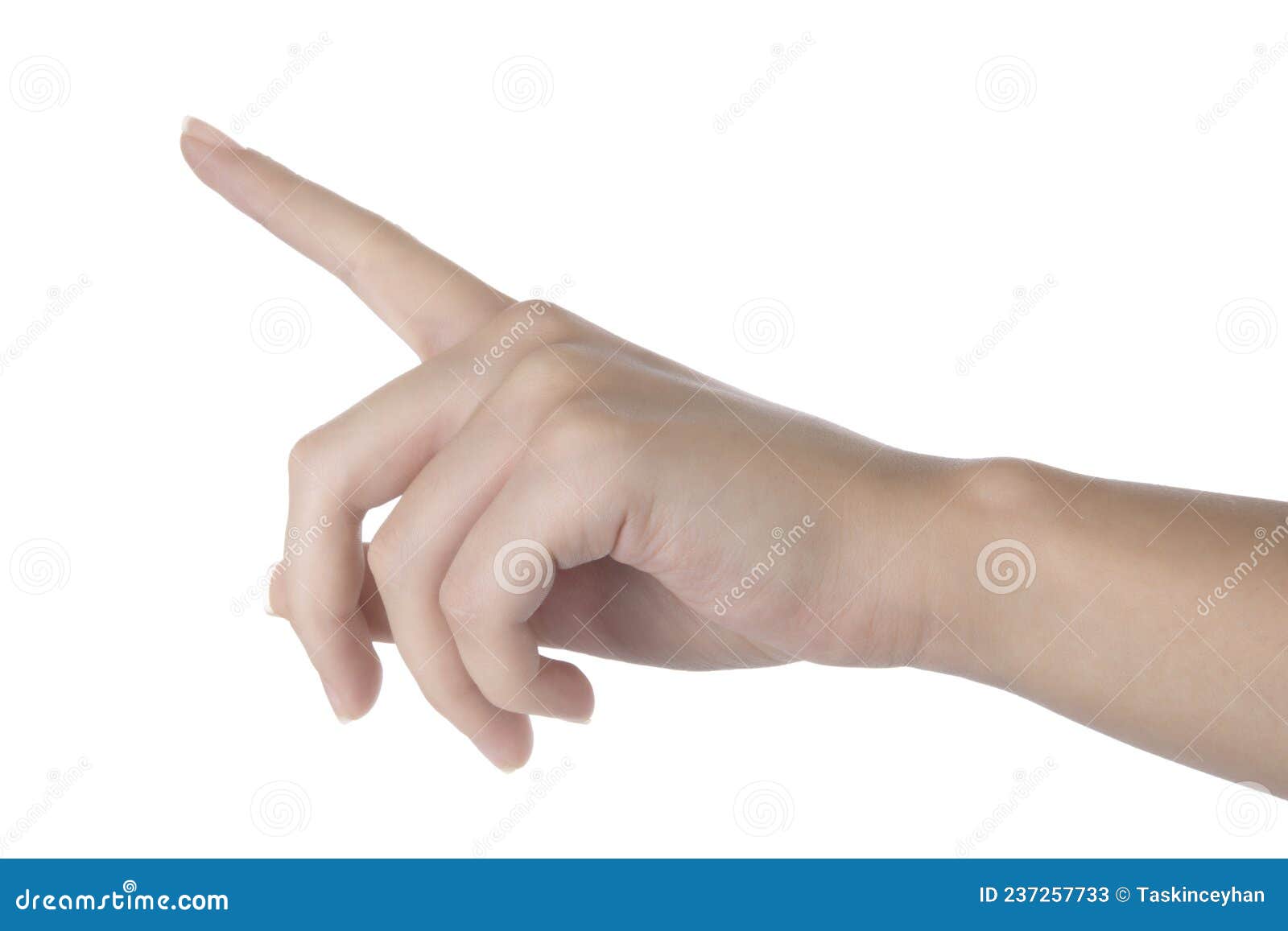 Arm and Hand with Index Finger Pointing Stock Image - Image of ...