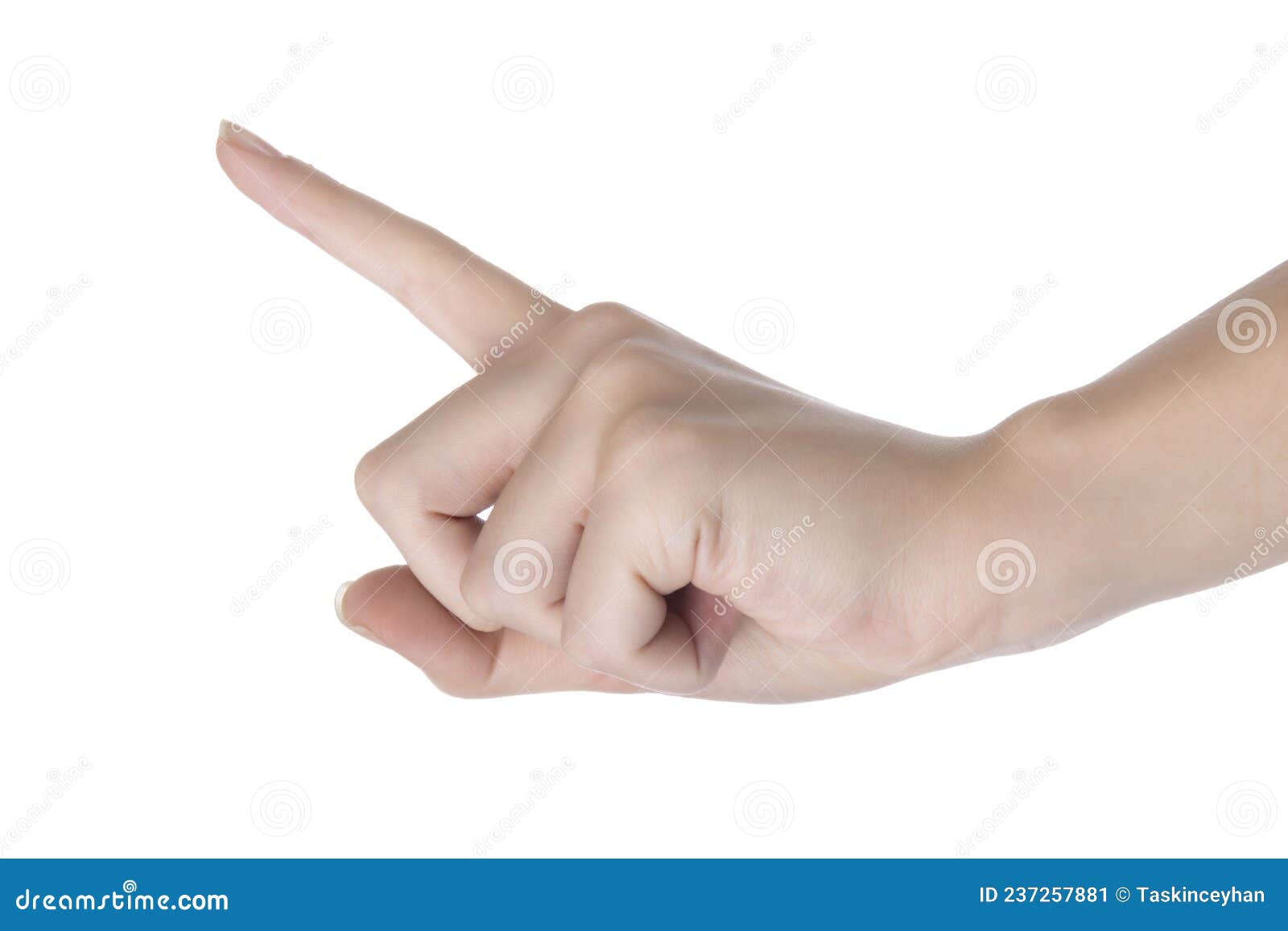 Arm and Hand with Index Finger Pointing Stock Image - Image of ...