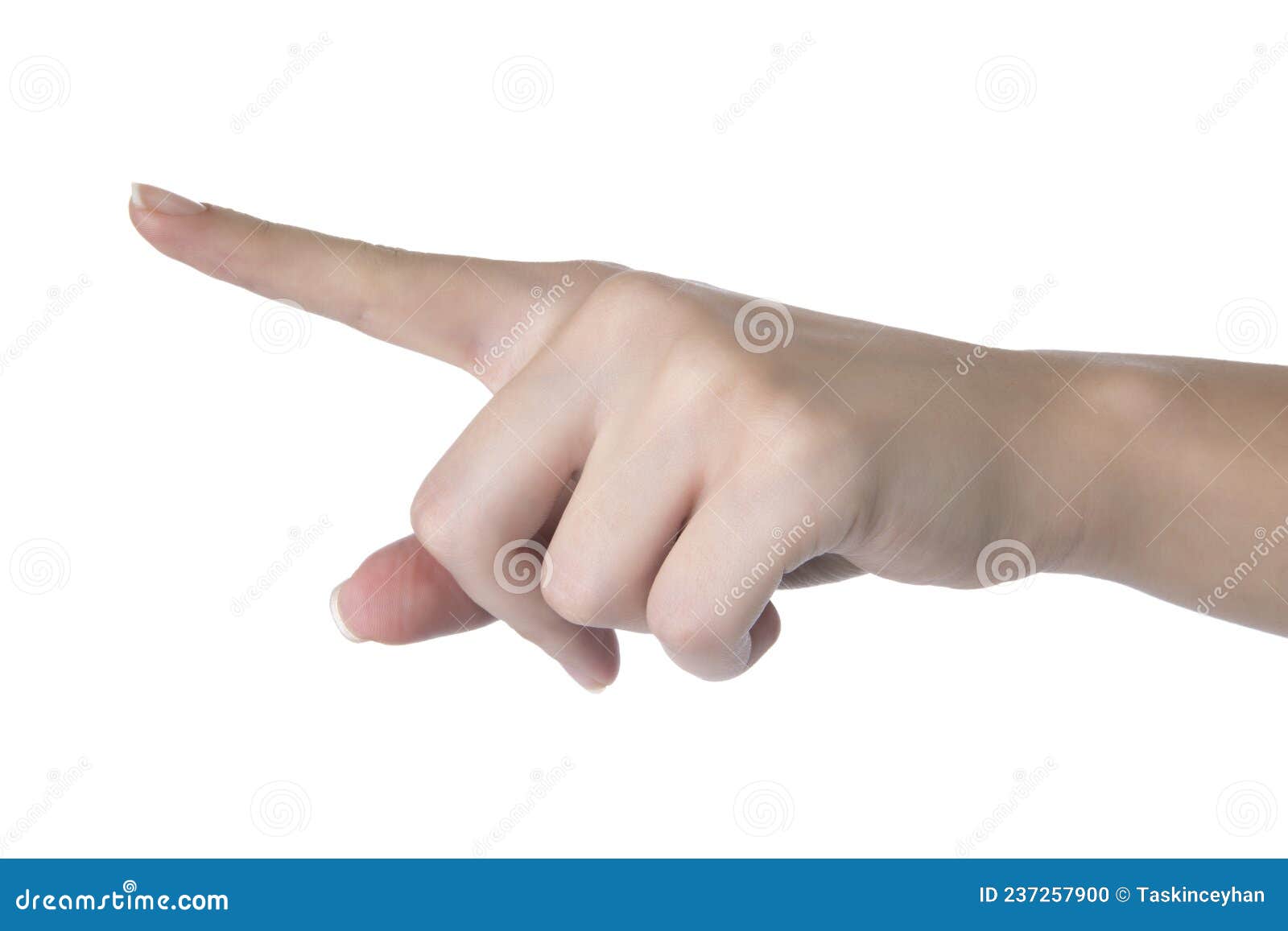 Arm and Hand with Index Finger Pointing Stock Photo - Image of emotion ...