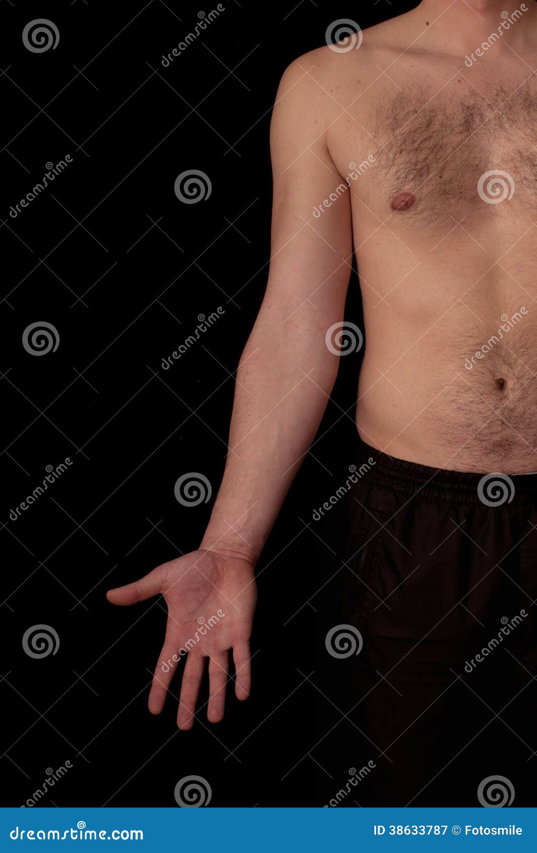 Arm stock image. Image of handsome, isolated, palm, caucasian - 38633787