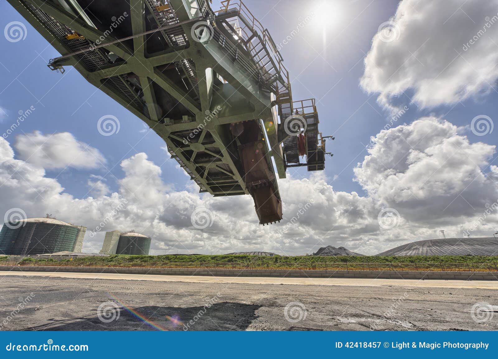 Arm of an Industrial Dry Bulk Stacker/reclaimer Stock Image - Image of ...