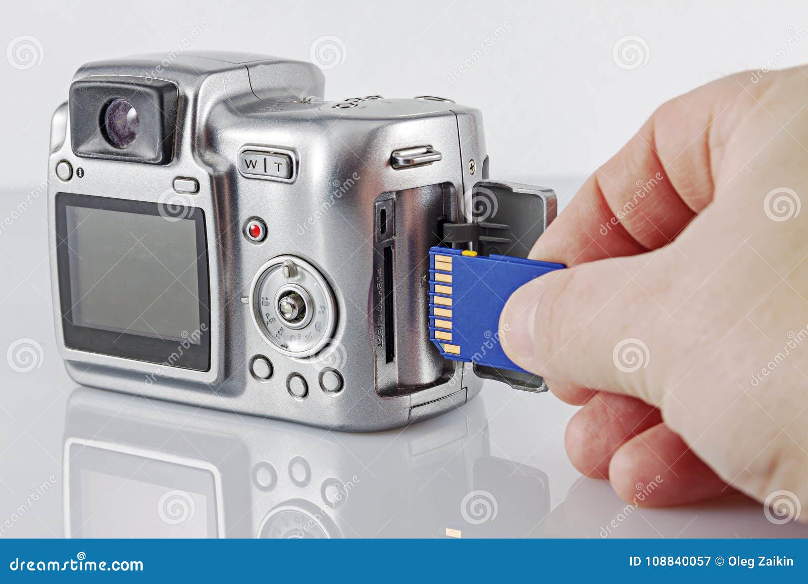 Arm Inserts a USB Flash Drive in the Camera Stock Image - Image of ...