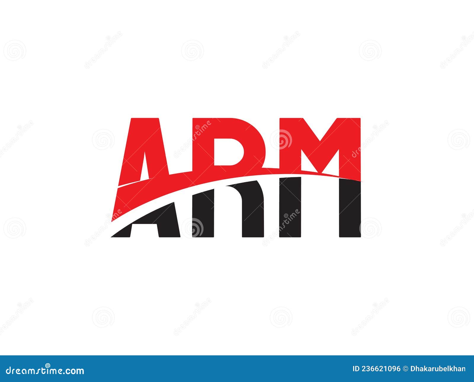 ARM Letter Initial Logo Design Vector Illustration Stock Vector ...