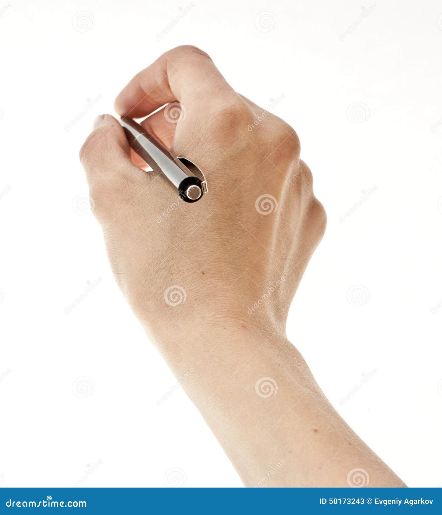 Arm with pen stock image. Image of business, female, document - 50173243