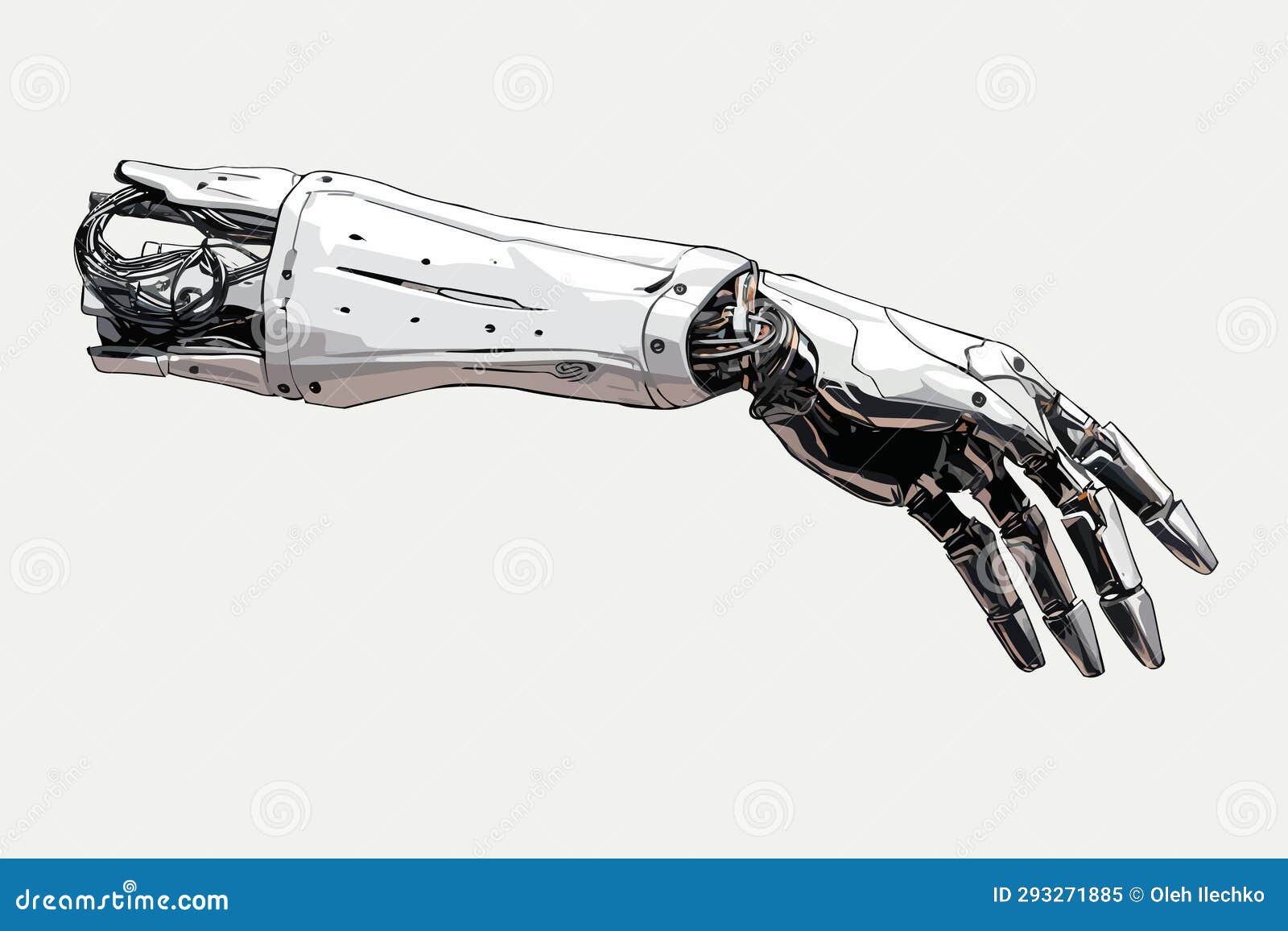 Arm Prosthetics Vector Flat Minimalistic Isolated Illustration Stock ...