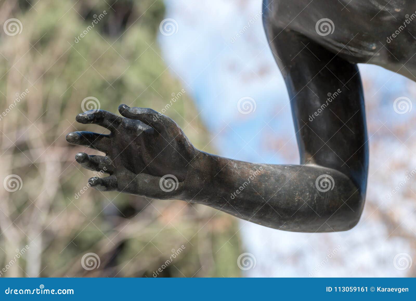 Arm Sculpture on Abstract Background. Stock Image - Image of male ...