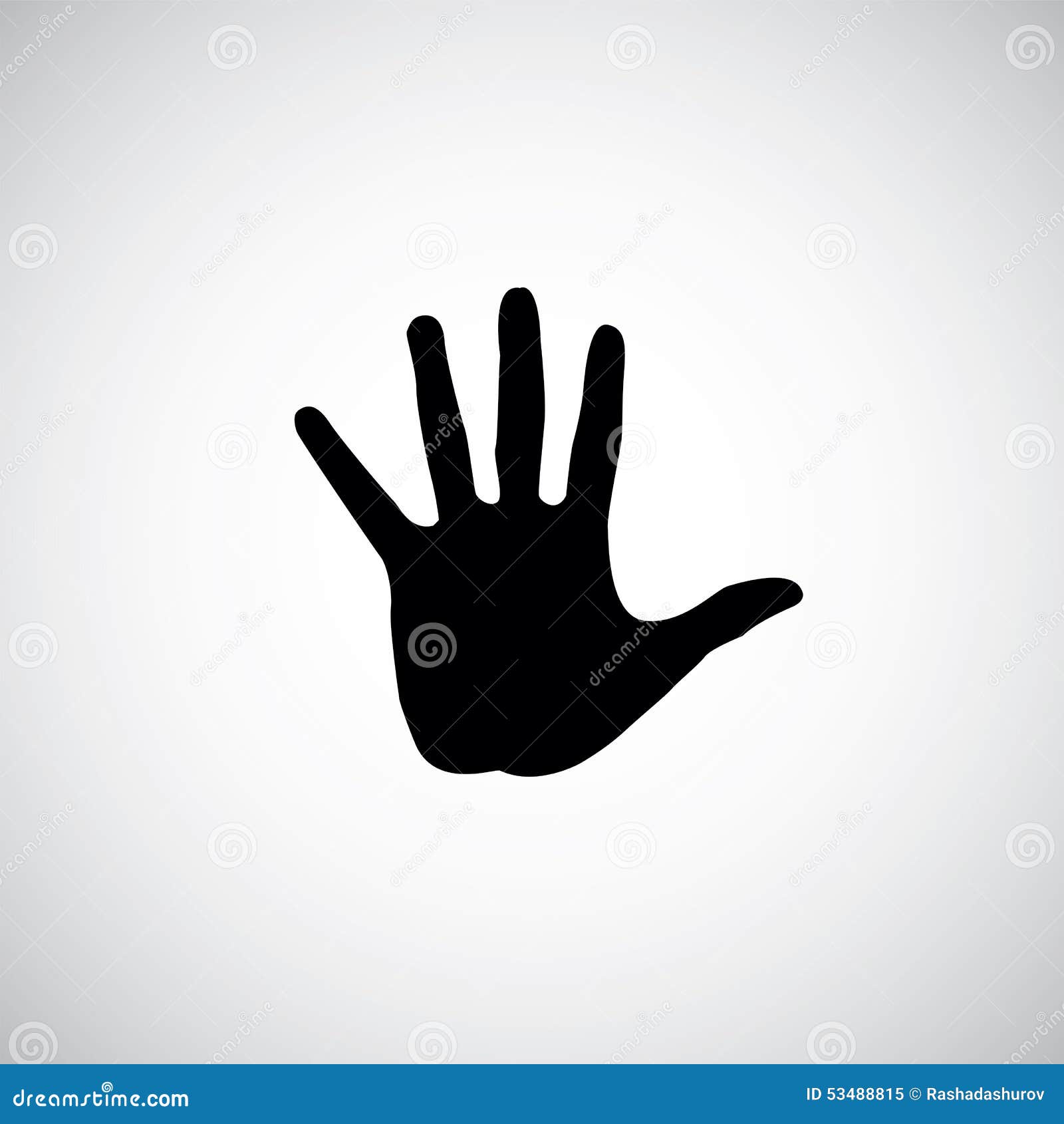Arm symbol stock vector. Illustration of palm, solidarity - 53488815