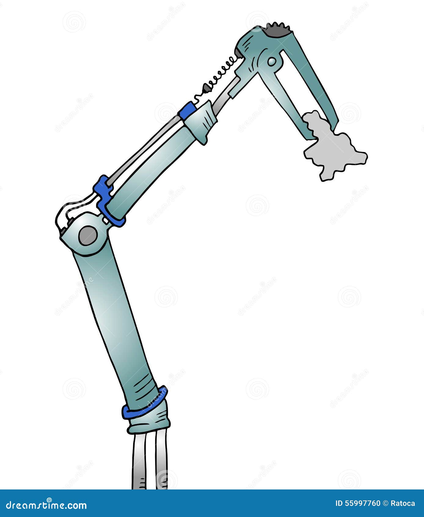 Arm tech stock vector. Illustration of production, manufacturing - 55997760