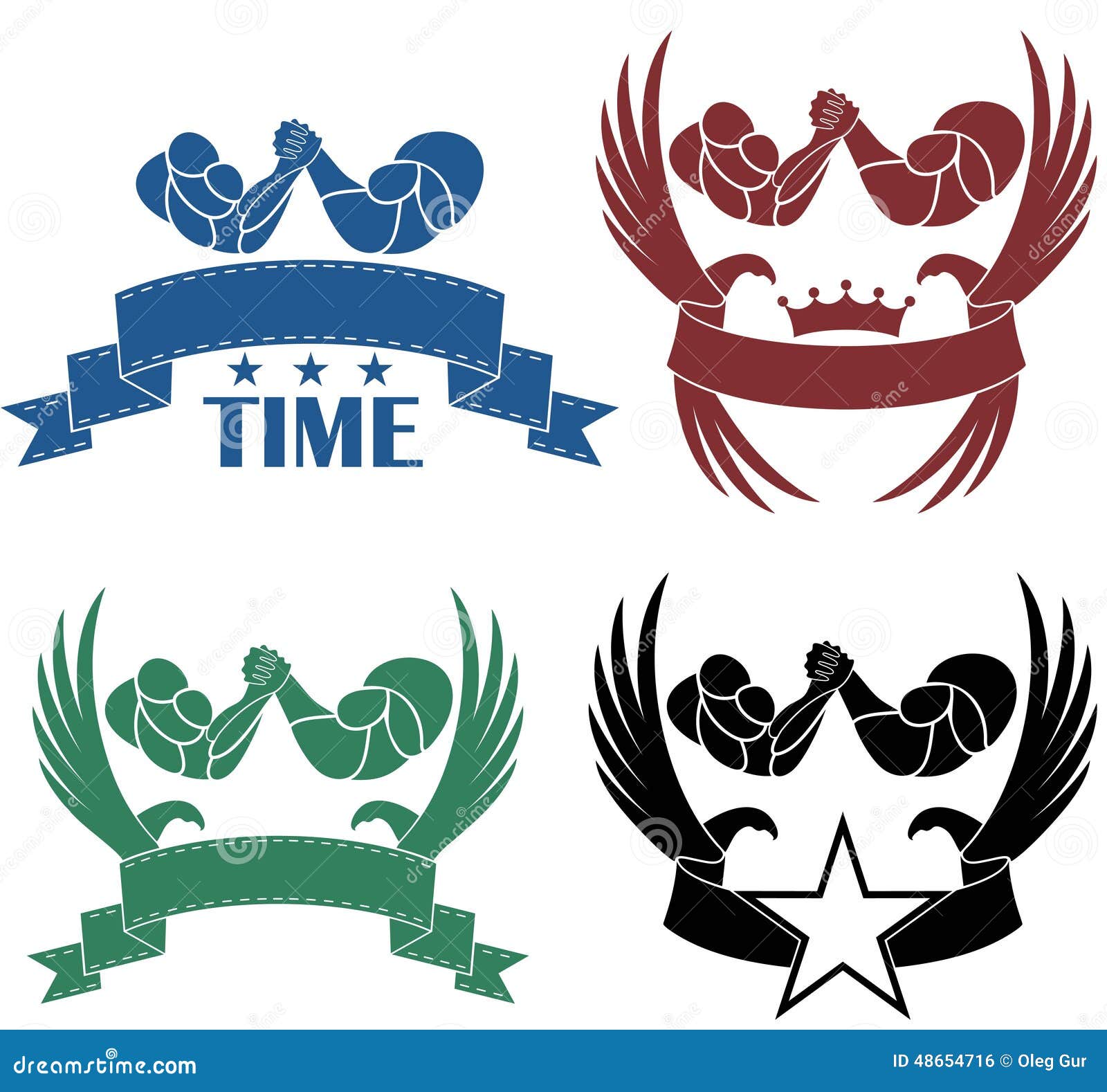 Arm-wrestling stock vector. Illustration of isolated - 48654716