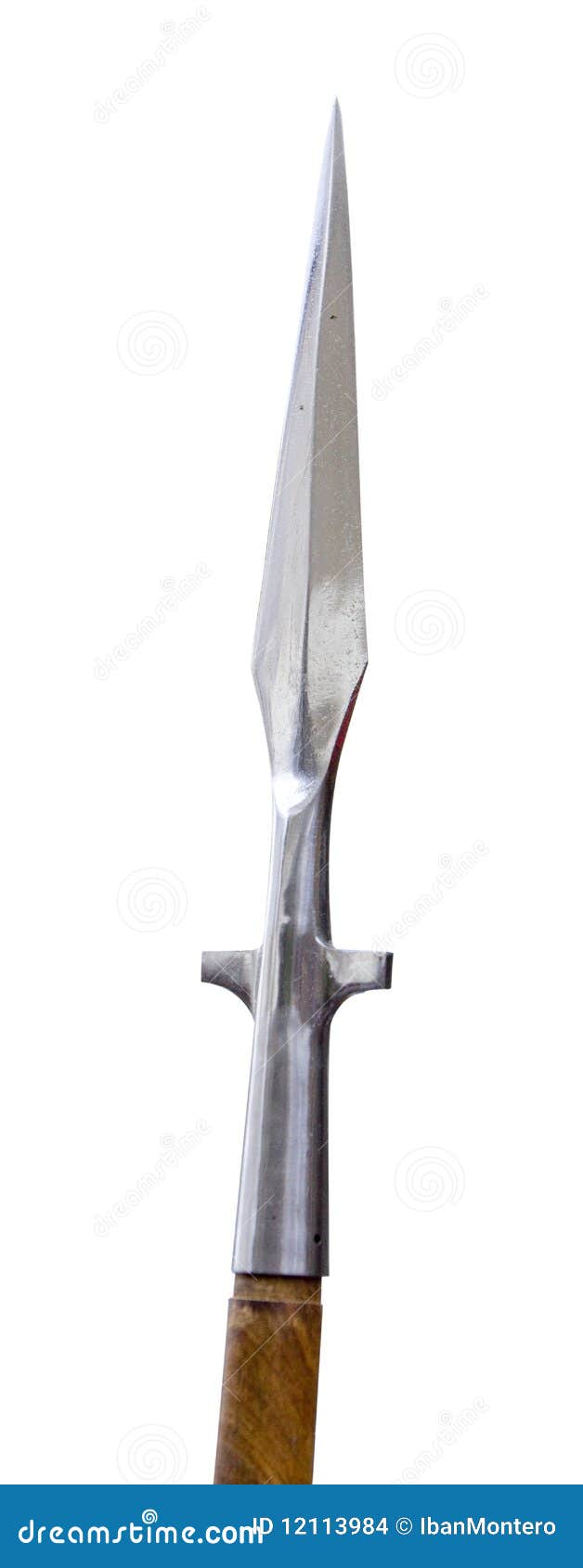 Arma aislada de la lanza foto de archivo. Imagen de blanco - 12113984