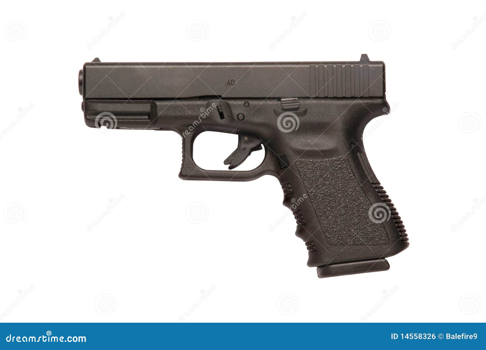 Arma de mano de Glock 9m m foto de archivo. Imagen de arma - 14558326