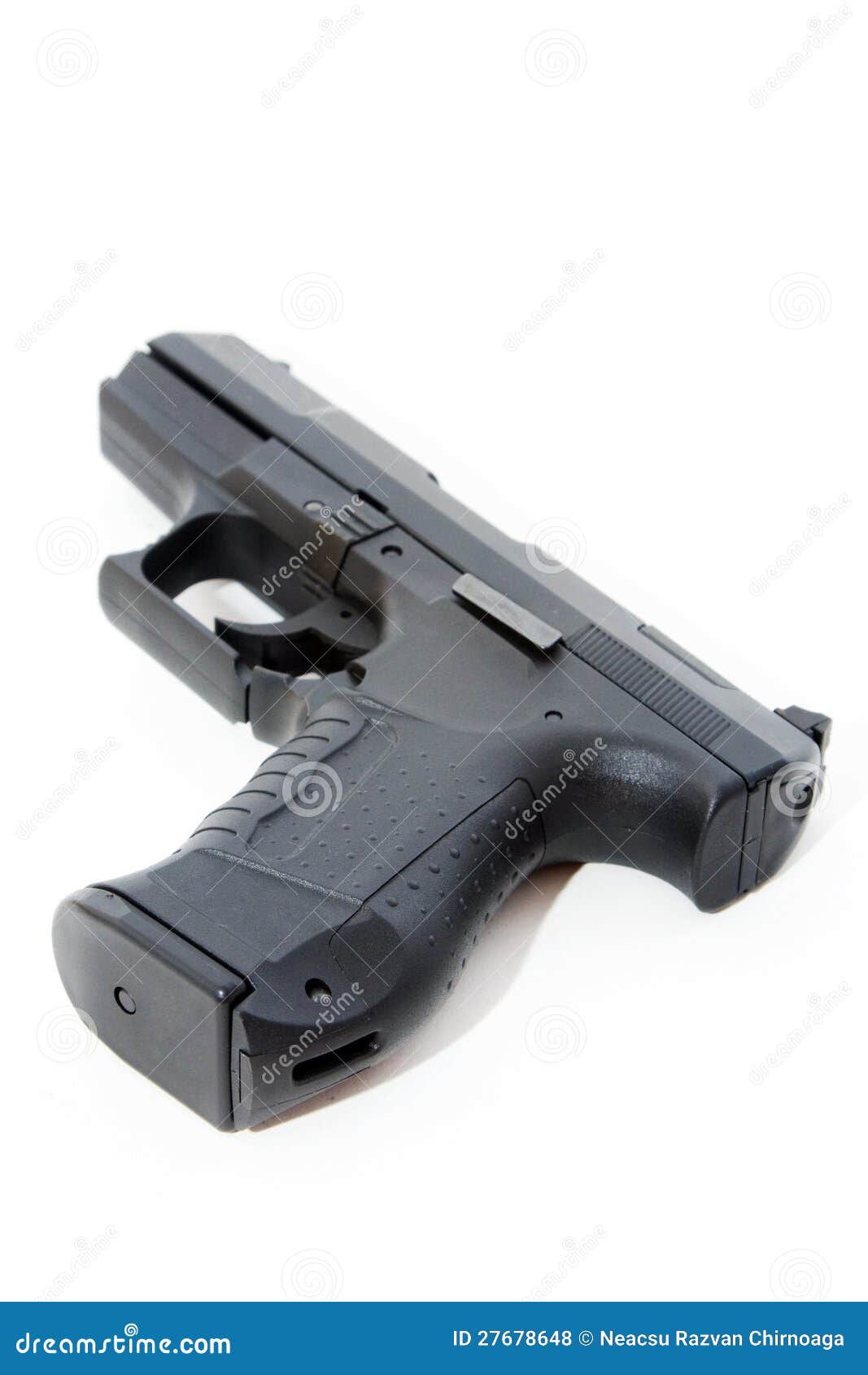 Arma de mano negra foto de archivo. Imagen de fuego, defensa - 27678648