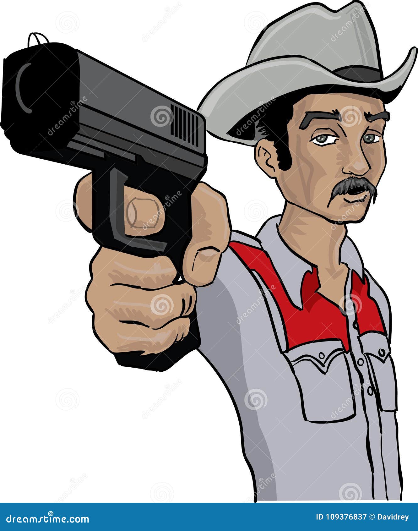 Arma del mexicano de Narco ilustración del vector. Ilustración de arma ...