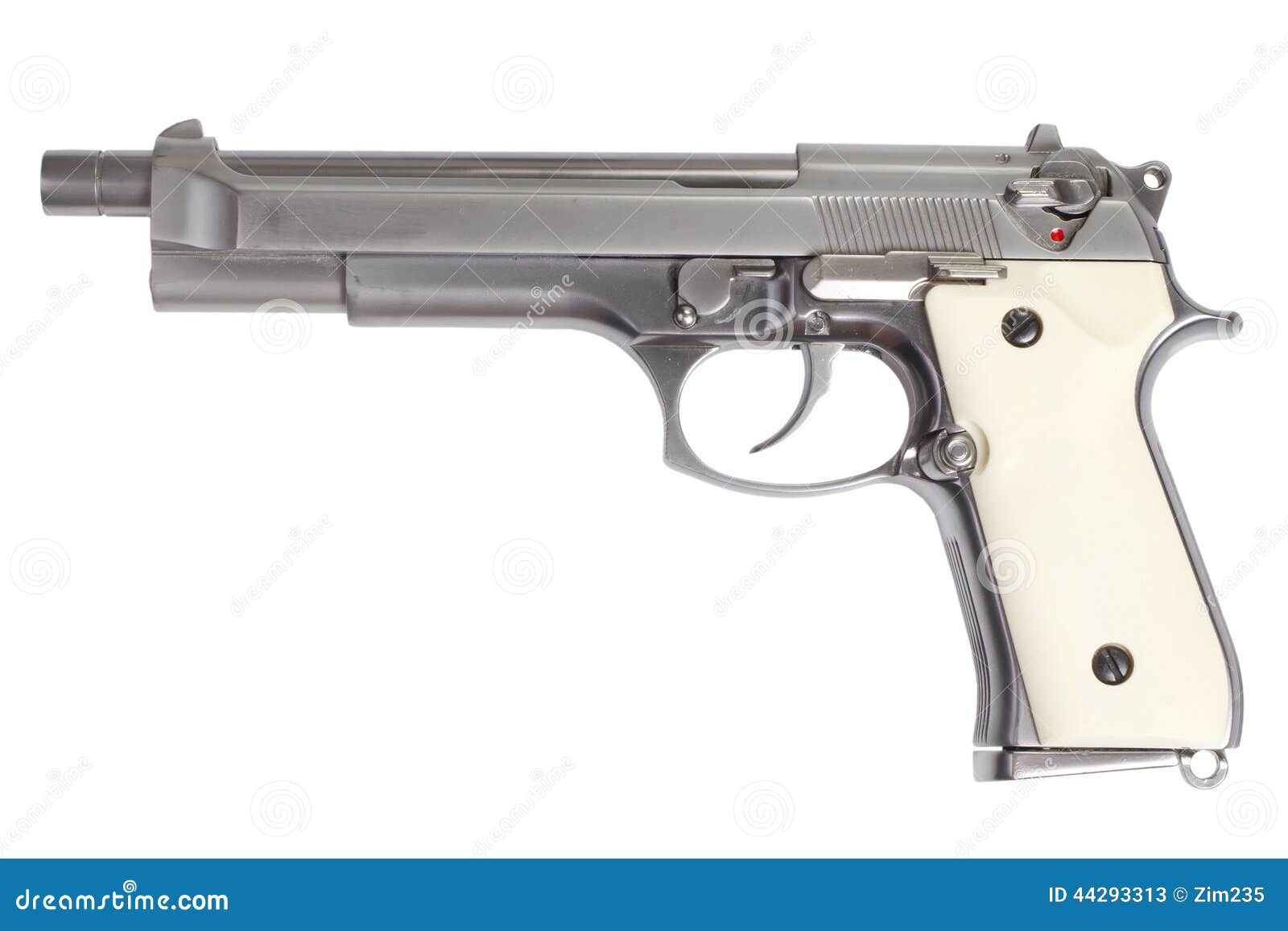 Arma Largo De Beretta M9 Aislado En Blanco Imagen de archivo - Imagen ...