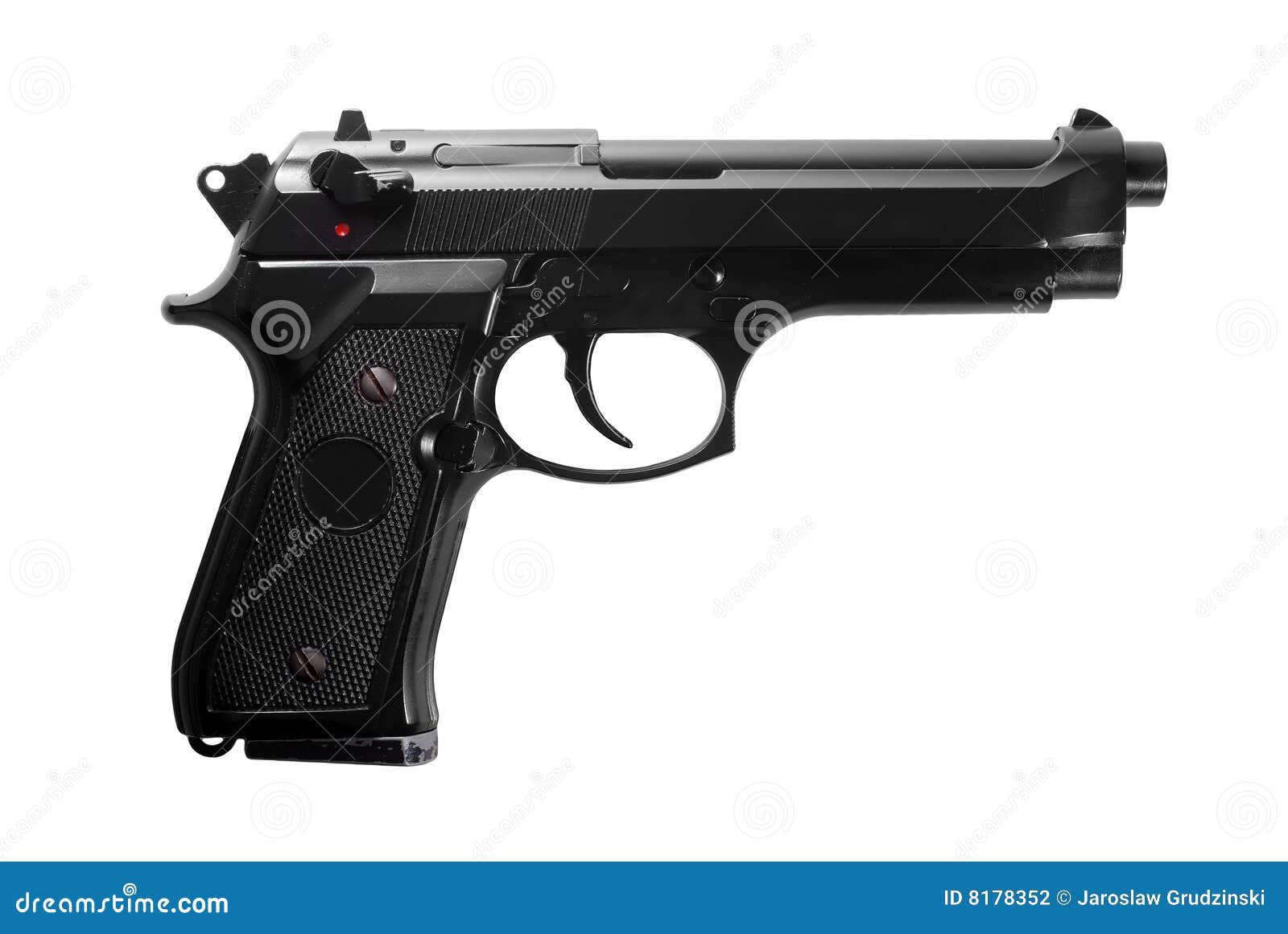 Arma negro foto de archivo. Imagen de cargado, pistola - 8178352
